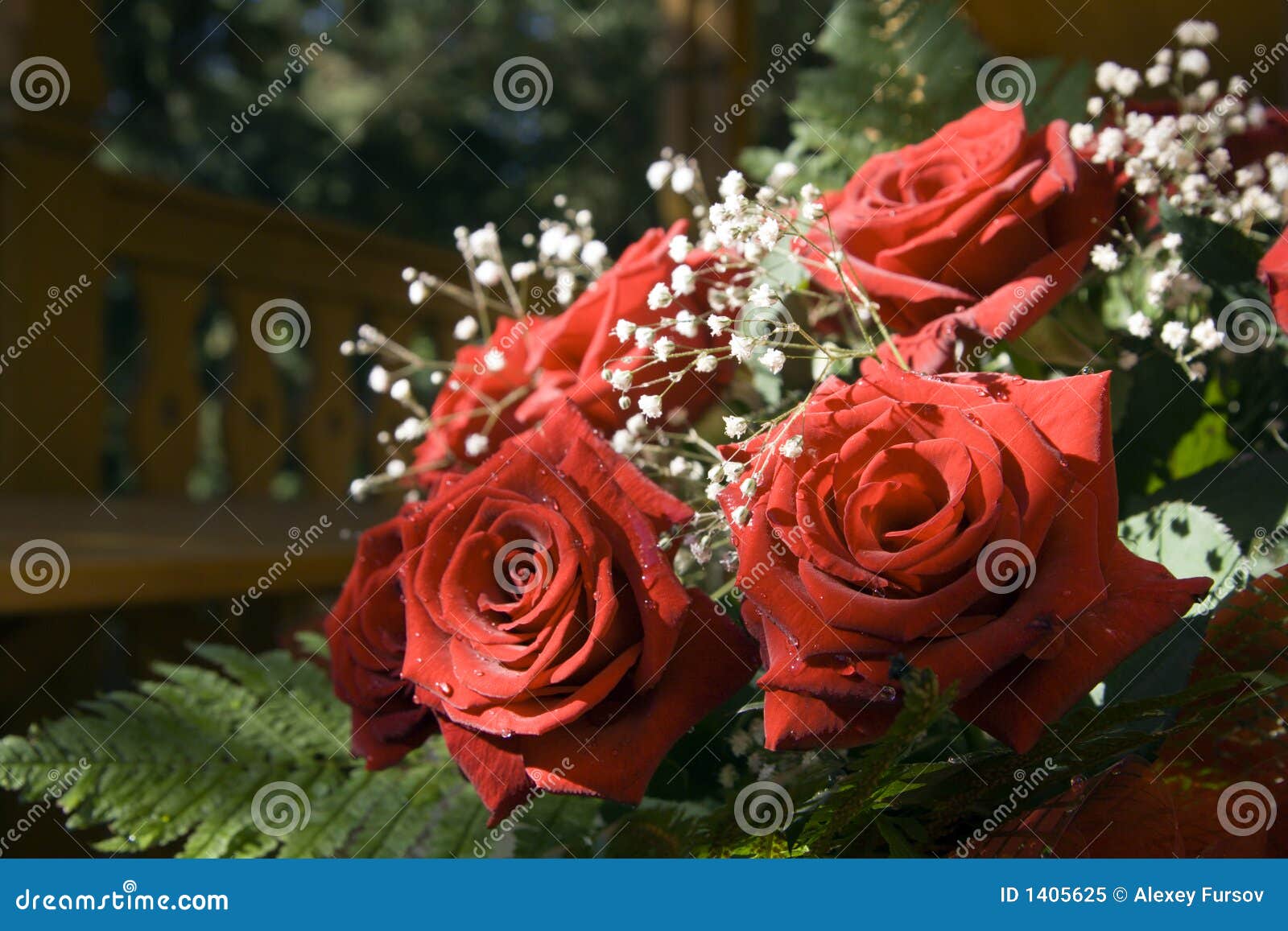 Bunch of red roses stock image. Image of bouquet, bush - 1405625