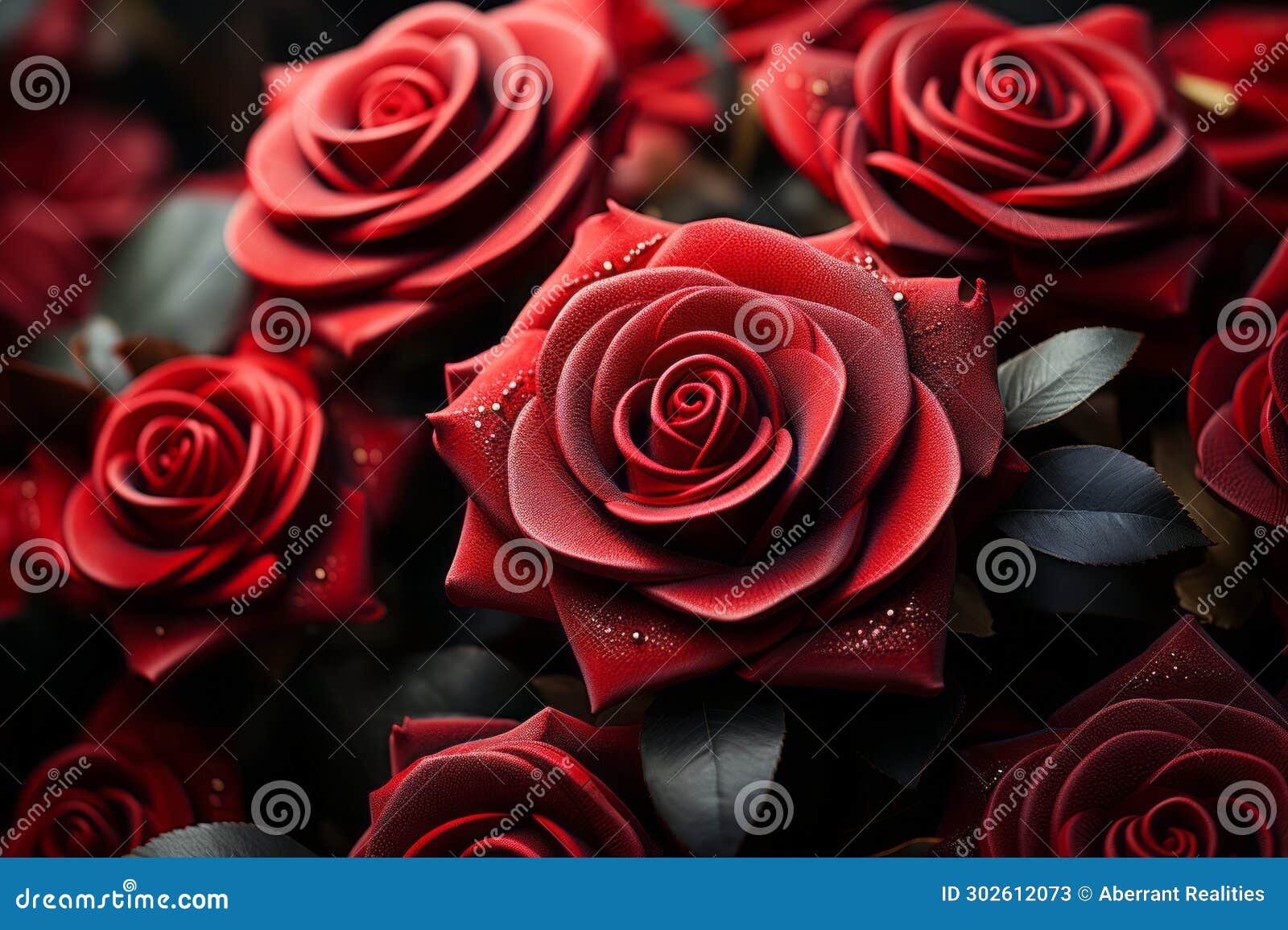 A Bunch of Red Roses are Shown in this Photo Stock Illustration ...