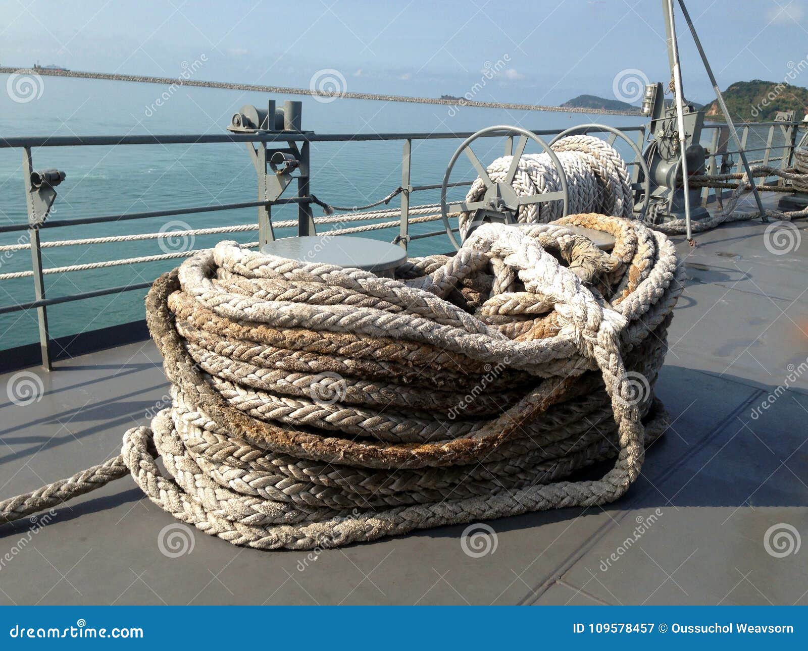 A bunch of rigging ropes stock image. Image of rope - 109578457