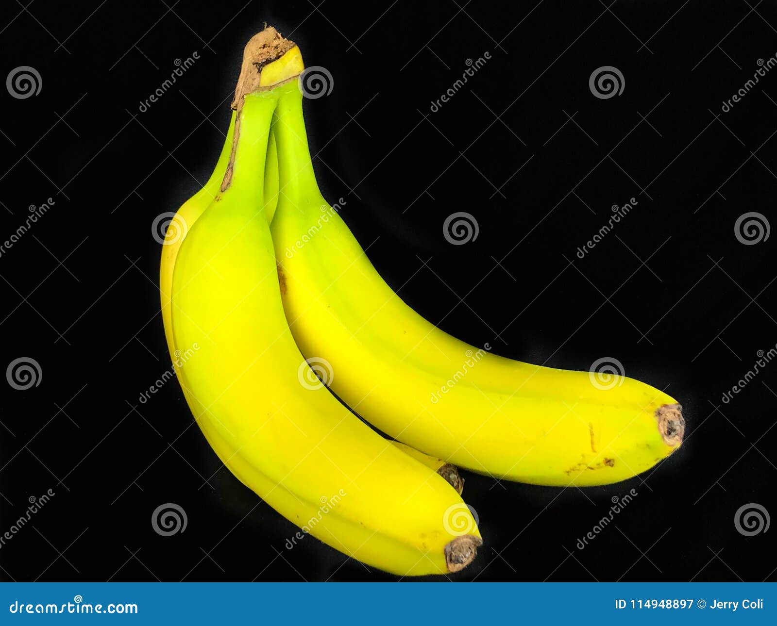A Bunch of almost Ripe Bananas Stock Image - Image of ingredients ...