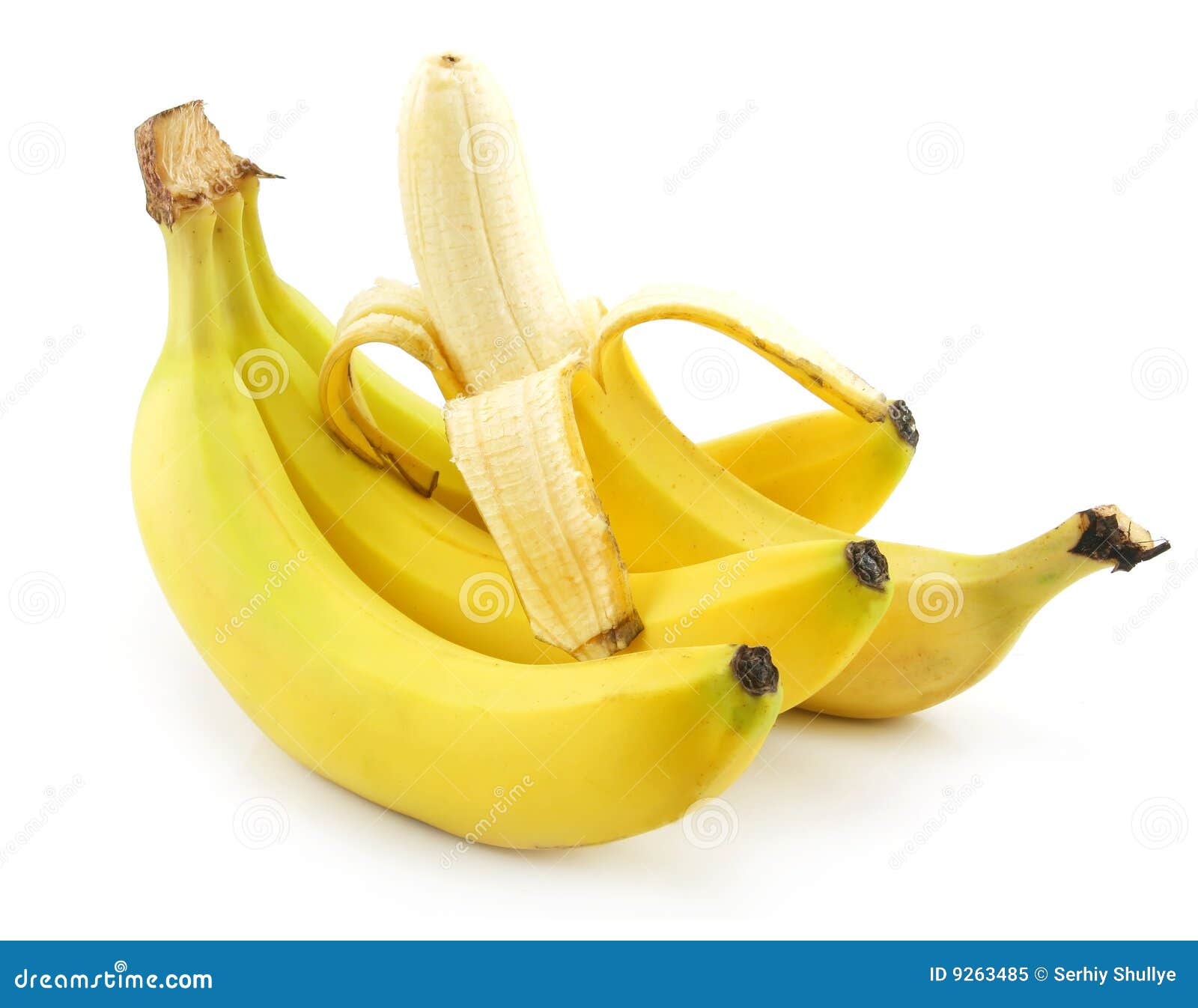 One Peeled Banana And Two Unpeeled Overripe Blackened Ugly Bananas On ...
