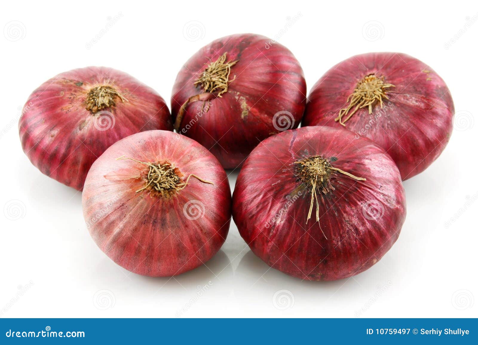 Bunch of Ripe Red Onion Isolated on White Stock Image - Image of ...