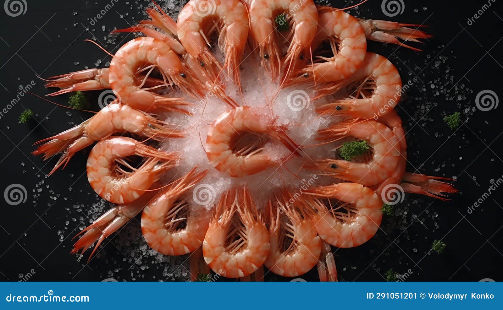A Delicious Spread of Fresh Shrimp on a Table Stock Image - Image of ...