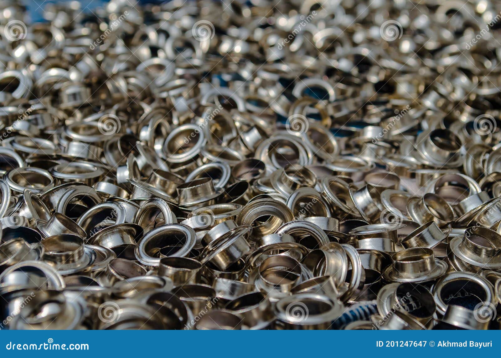 Silver metal eyelets stock Image of fabric, eyelet 201247647