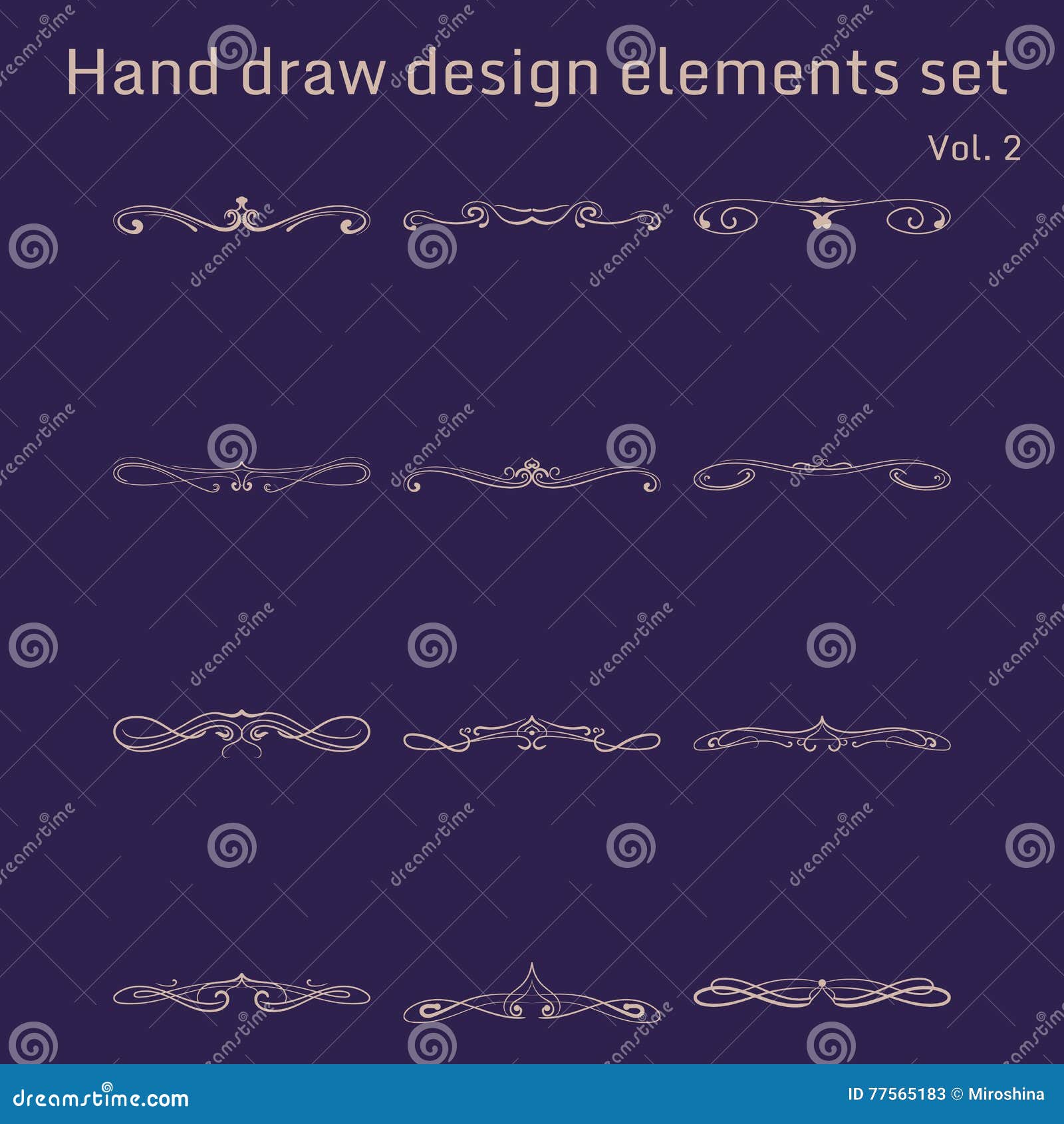 Bunch of Simple and Elegant Design Elements Stock Vector - Illustration ...