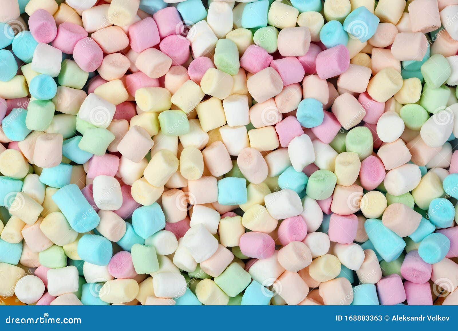 A Bunch of Small Multi-colored Christmas Marshmallows Backgound Stock ...