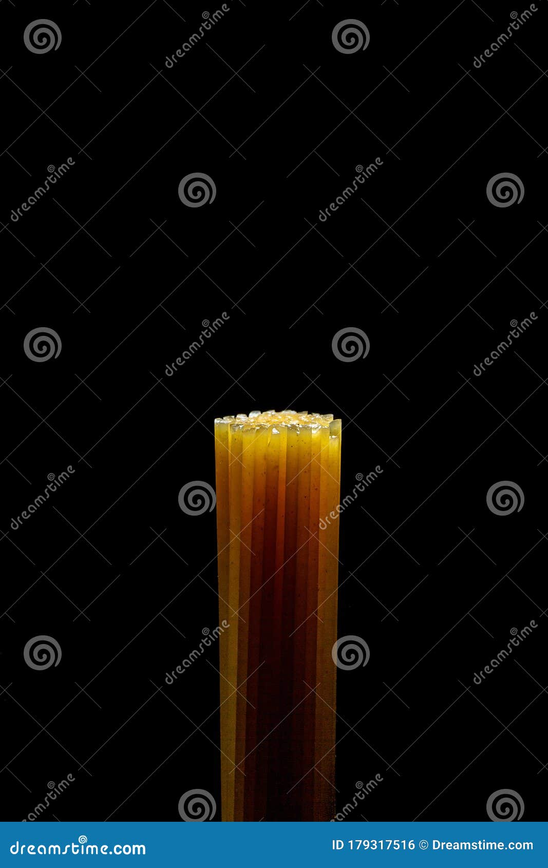 Bunch of Spaghetti on a Black Background Stock Photo - Image of ...