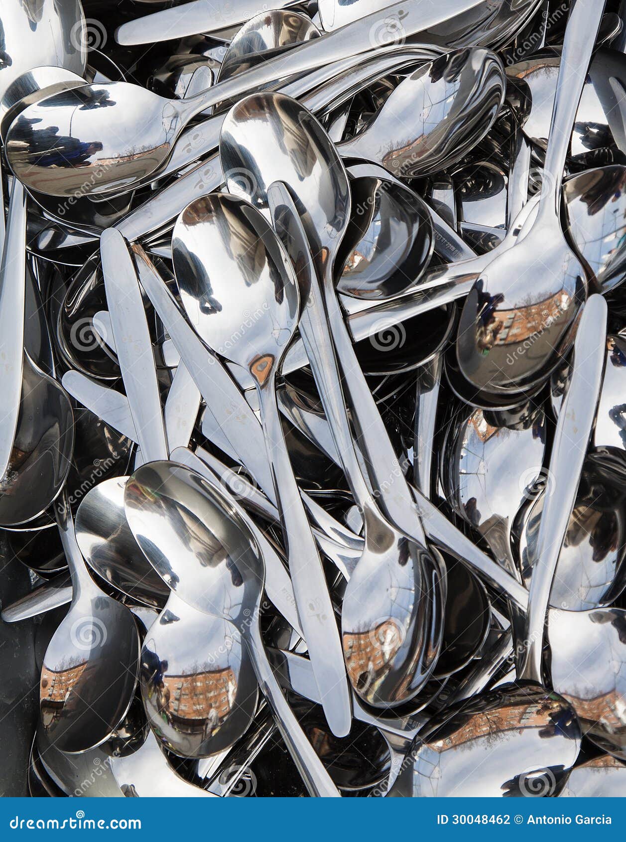 Spoons stock photo. Image of closeup, steel, meal, food - 30048462
