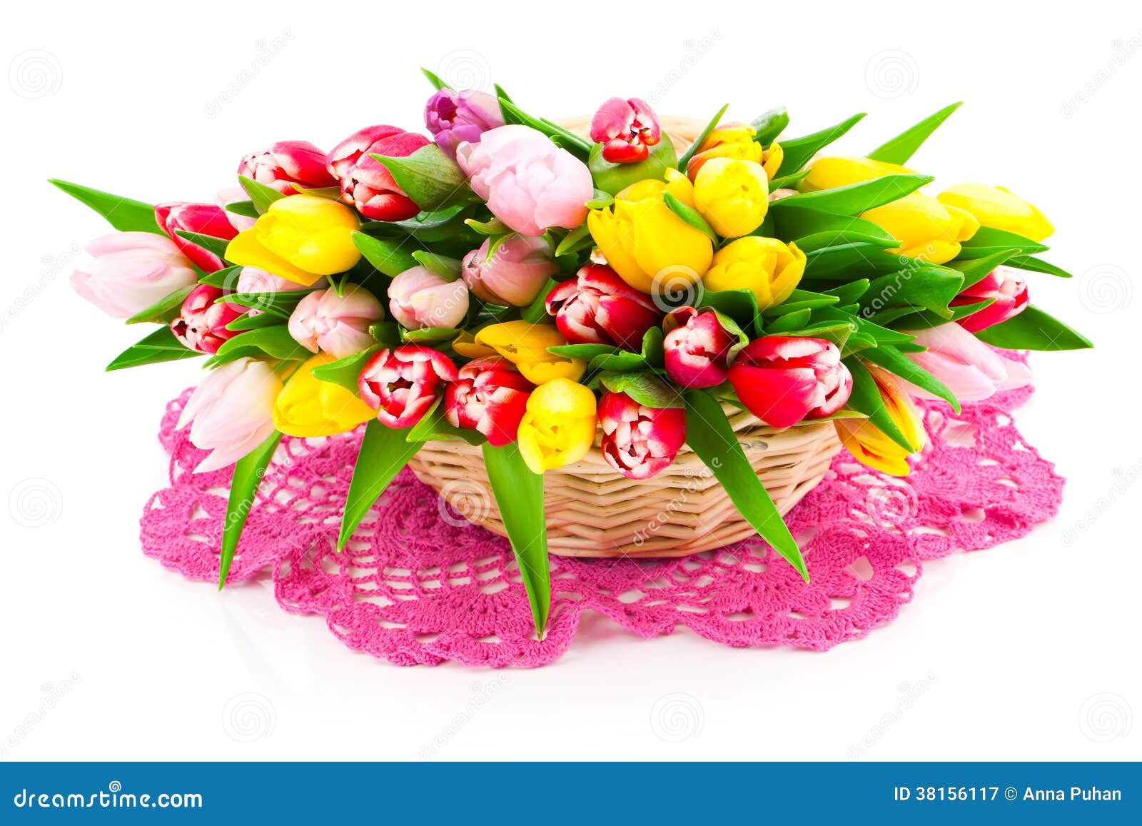 Bunch of spring tulips stock image. Image of paschal - 38156117