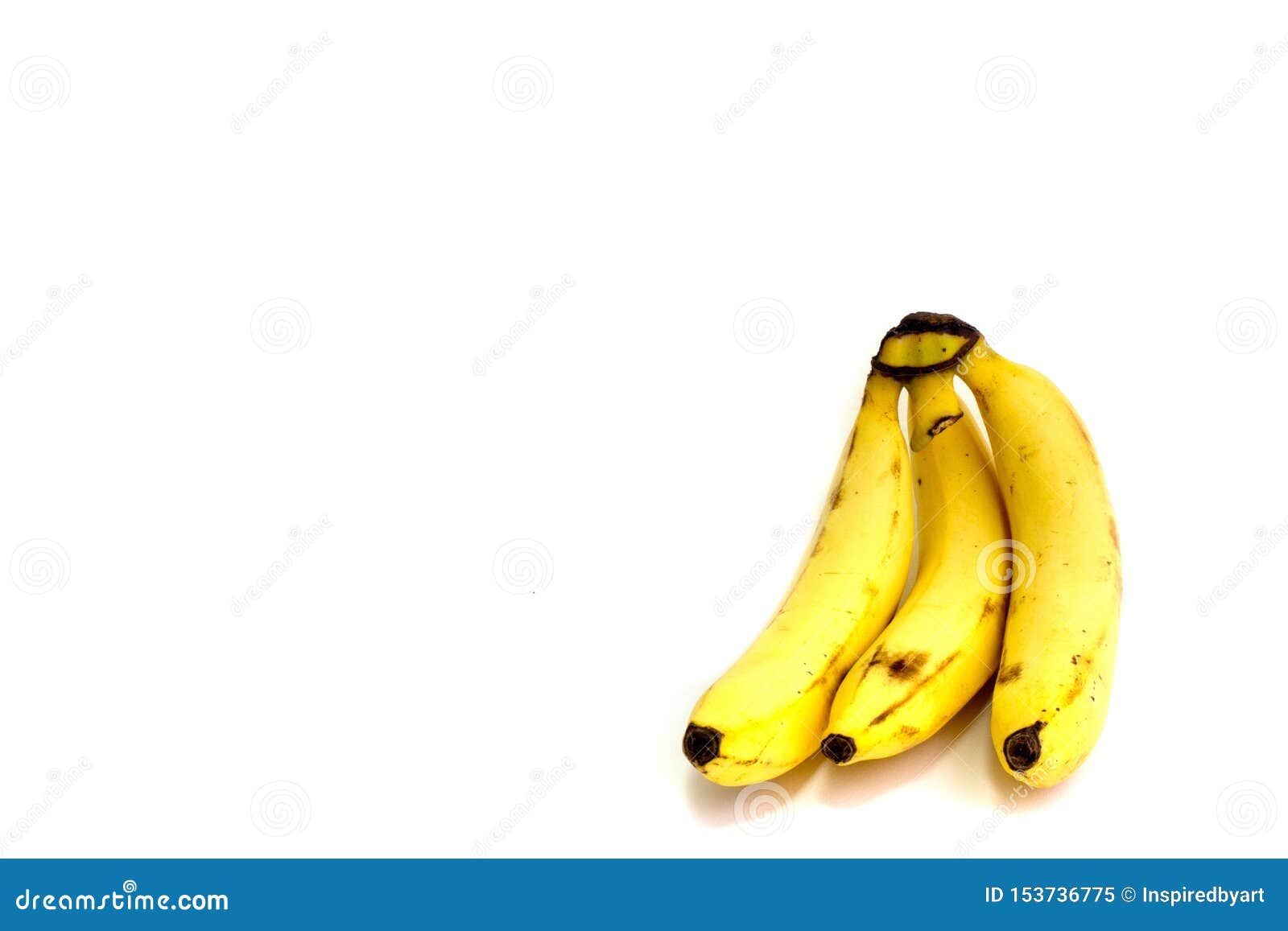 Bunch of Three Fresh Bananas on White Background Stock Image - Image of ... Bunch of Three Fresh Bananas on White Background Stock Image - Image of ...