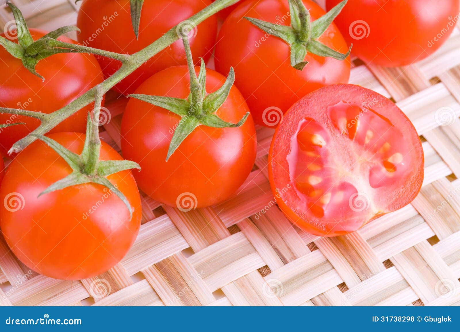 Bunch of tomatoes stock photo. Image of green, ingredient - 31738298