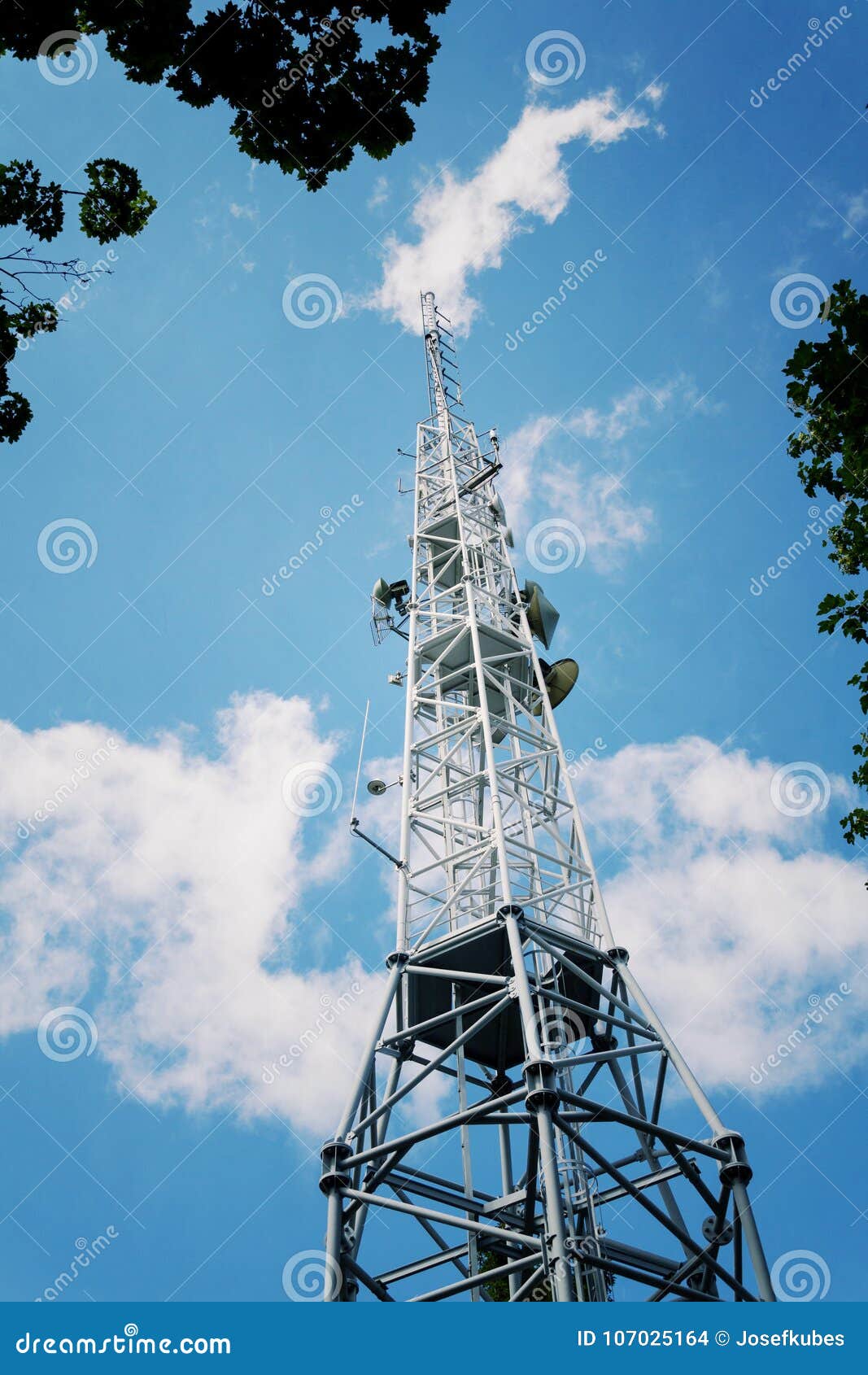 Transmitters and Aerials on Telecommunication Tower, Wireless ...