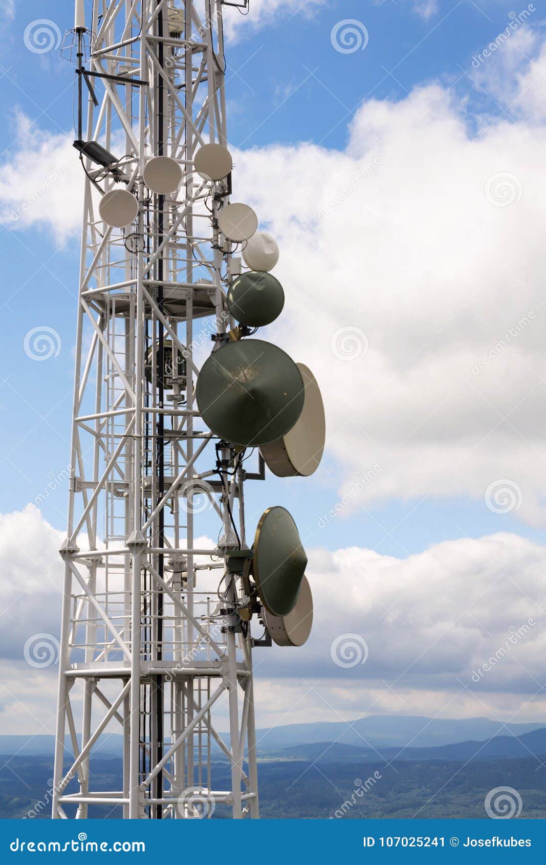 Transmitters and Aerials on Telecommunication Tower, Wireless ...