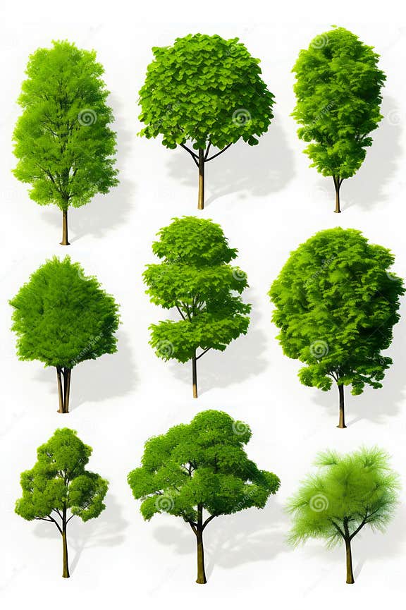 Bunch of Trees that are in Different Stages of Growth and Sizes ...