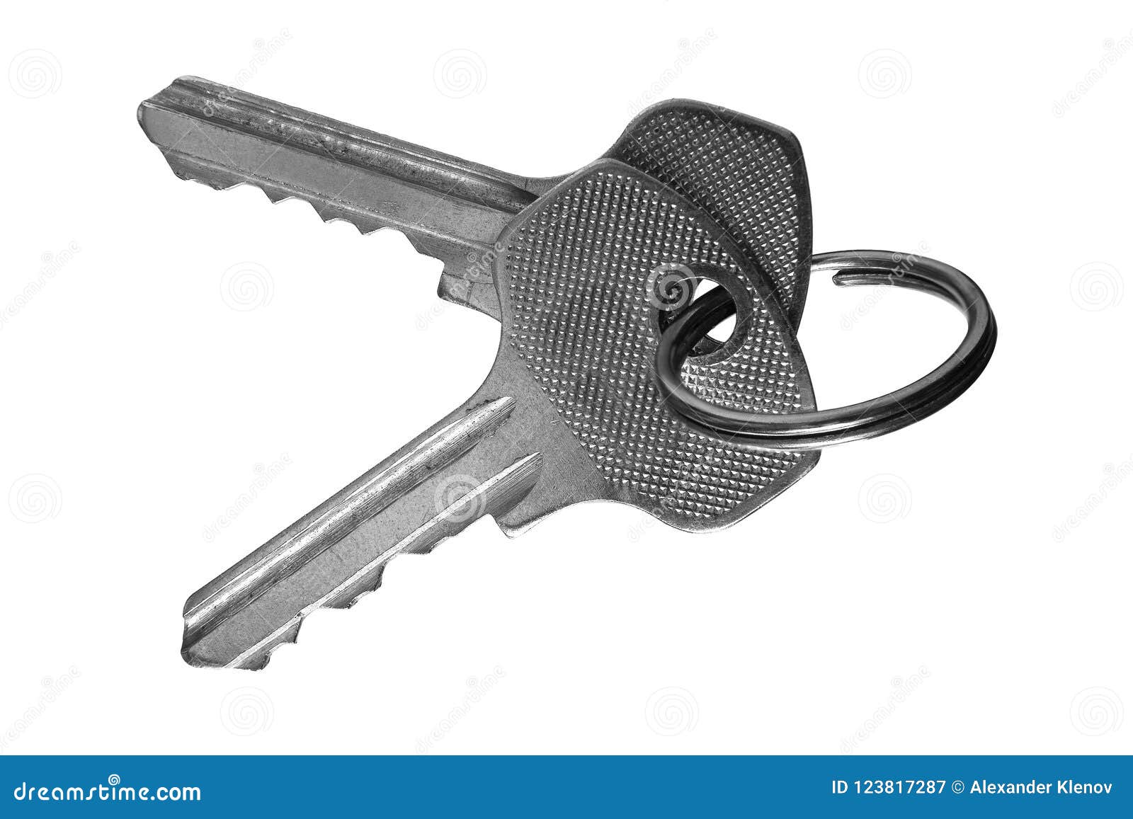 A Bunch of Two Keys on a White Background. Stock Image - Image of ...