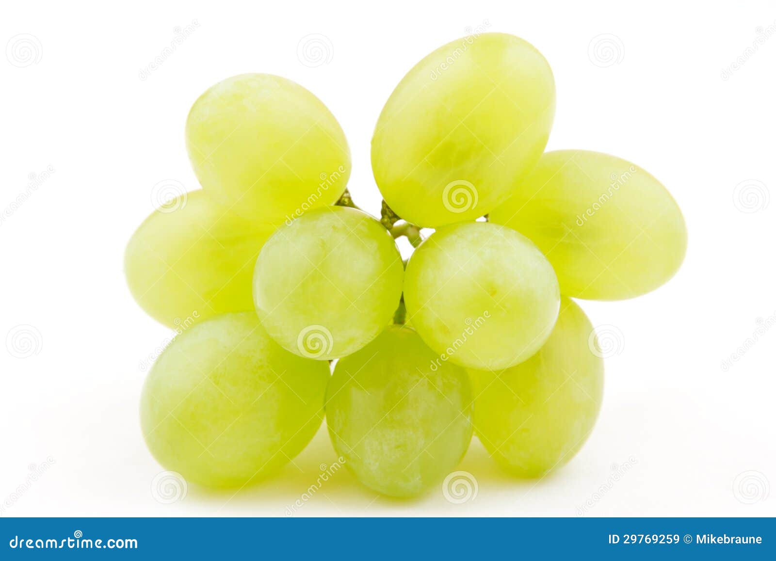 Bunch of White Grape(White Muscat) Isolated Stock Image - Image of ...