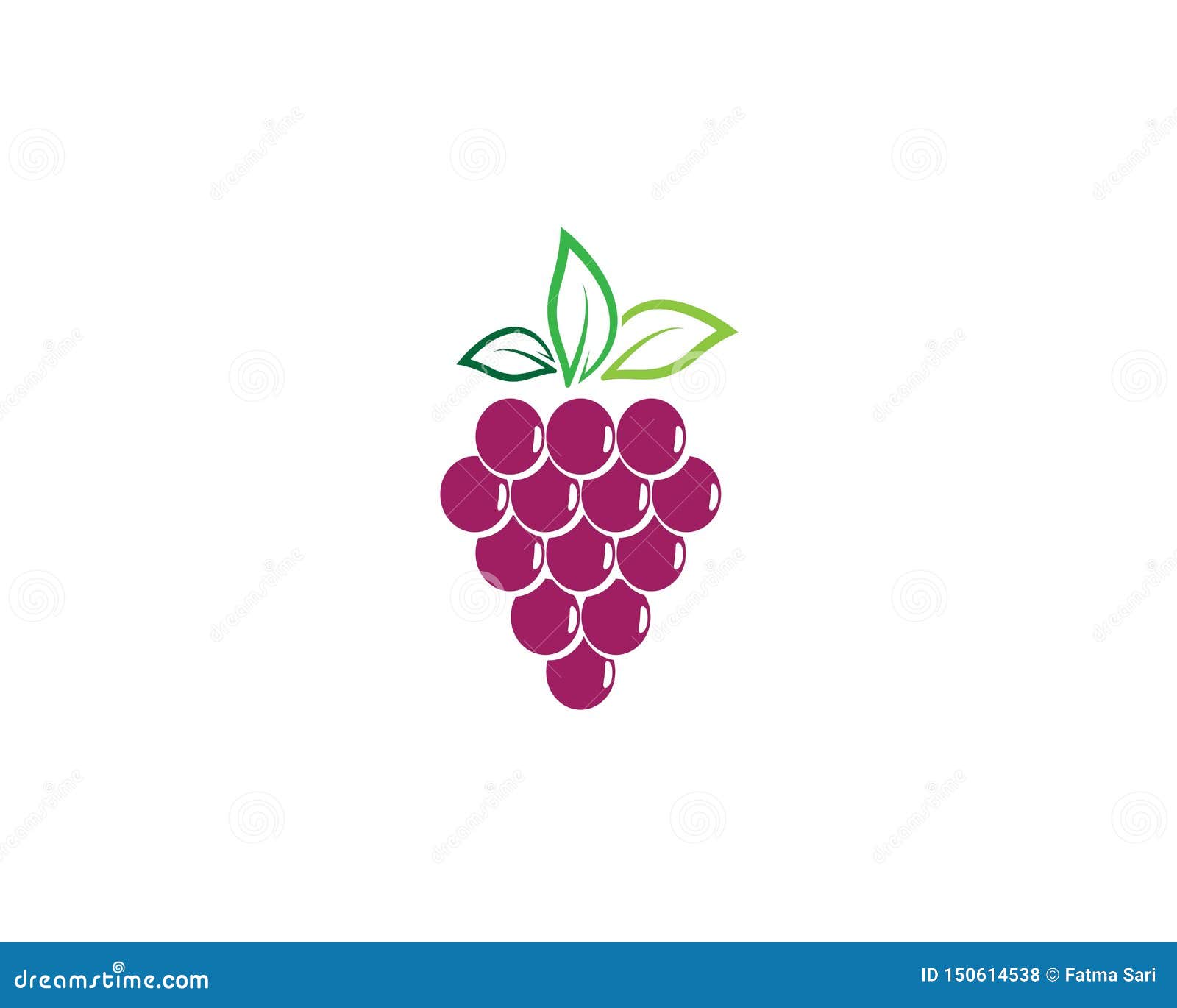 Grape logo template stock vector. Illustration of food - 150614538