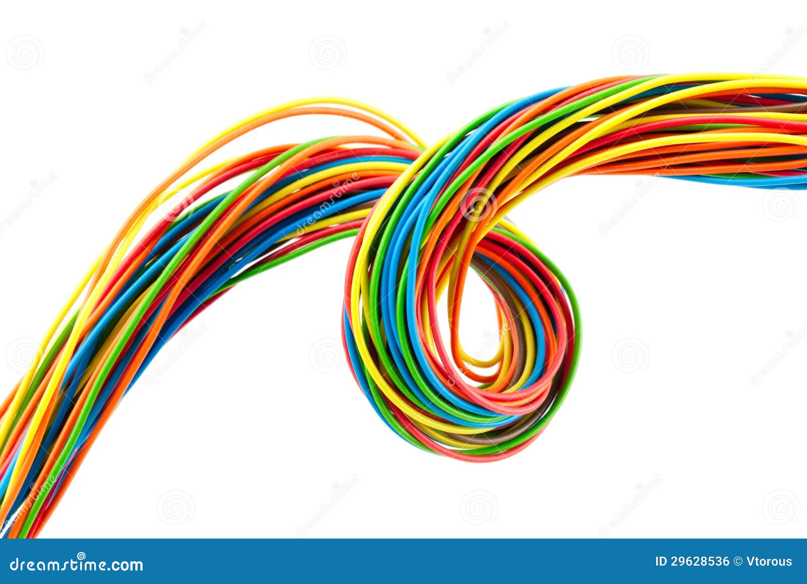 Bunch of wires stock illustration. Illustration of flow - 29628536