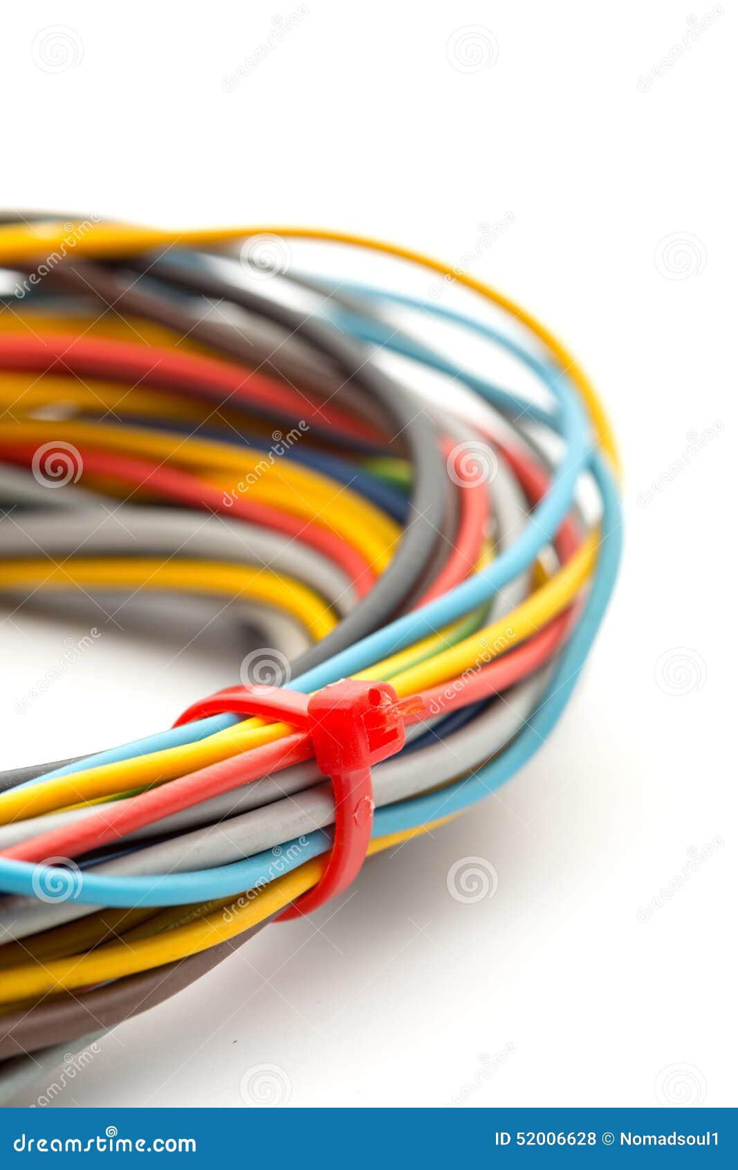 Bunch of wires stock photo. Image of equipment, macro - 52006628