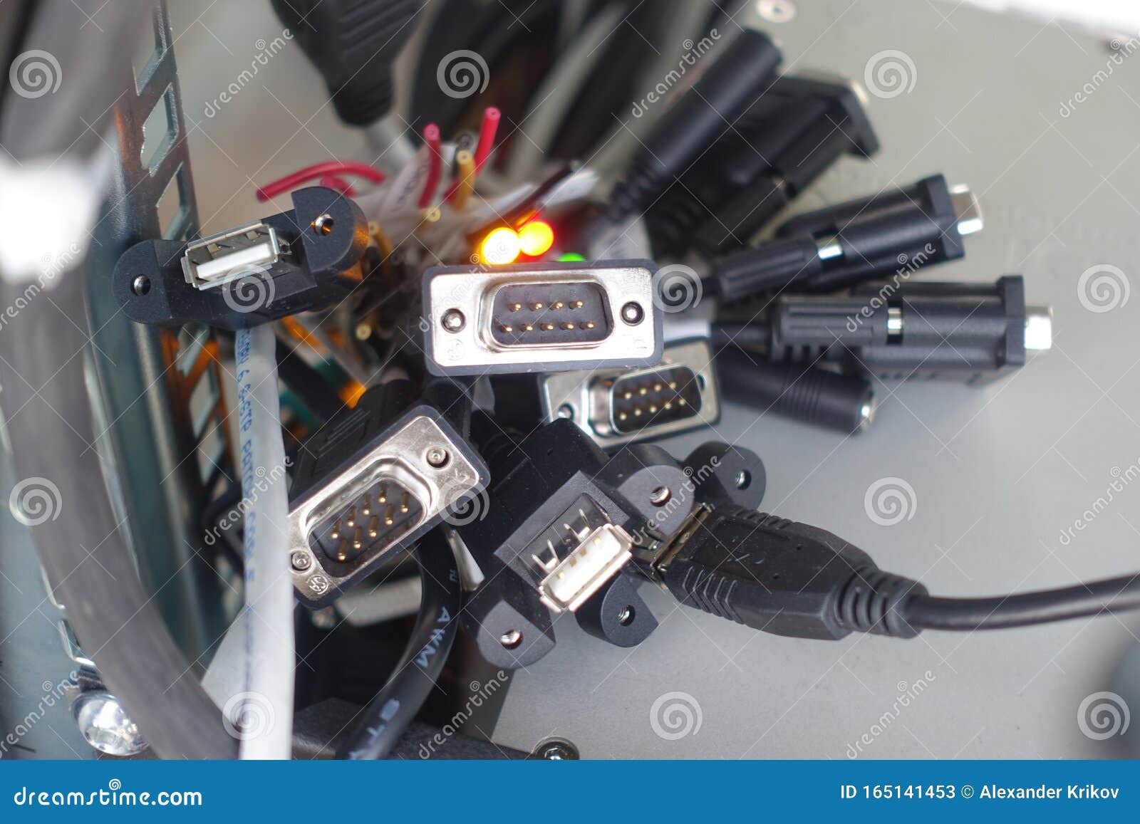 A bunch of wires and stock image. Image of abstract - 165141453