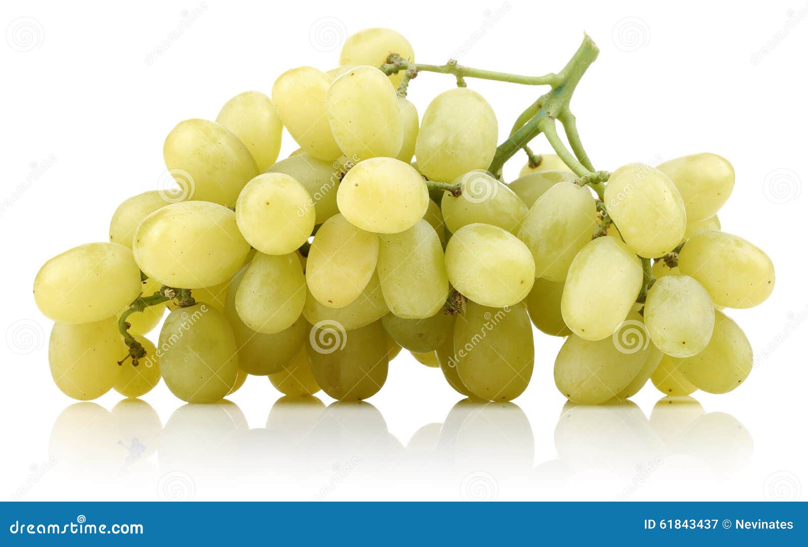 A bunch of yellow grapes stock image. Image of dessert - 61843437