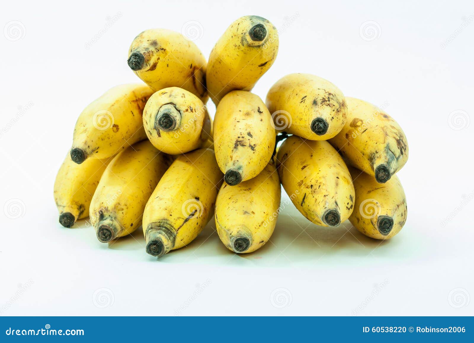 Bunch of Yellow Small Banana Fruit Stock Photo - Image of indian ...
