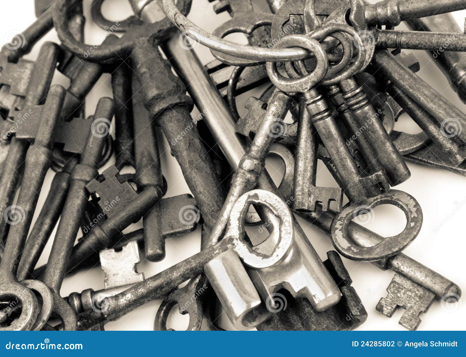 Bunched Together Keys stock photo. Image of close, protected - 24285802