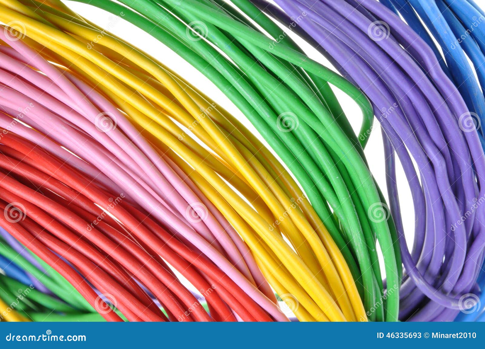 Bunches of Electrical Colors Wires Stock Image - Image of equipment ...