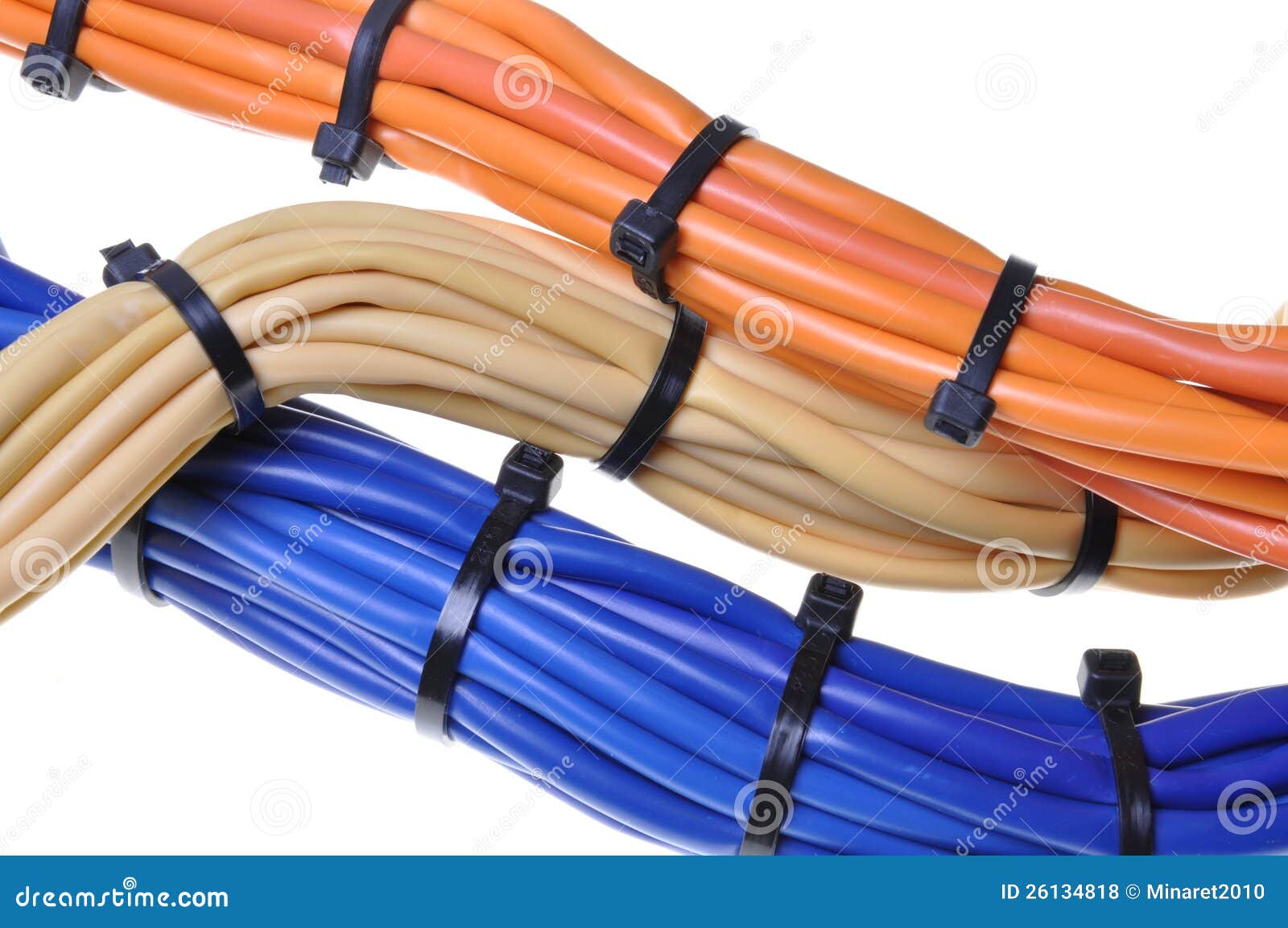 Bunches of network cables stock photo. Image of internet - 26134818