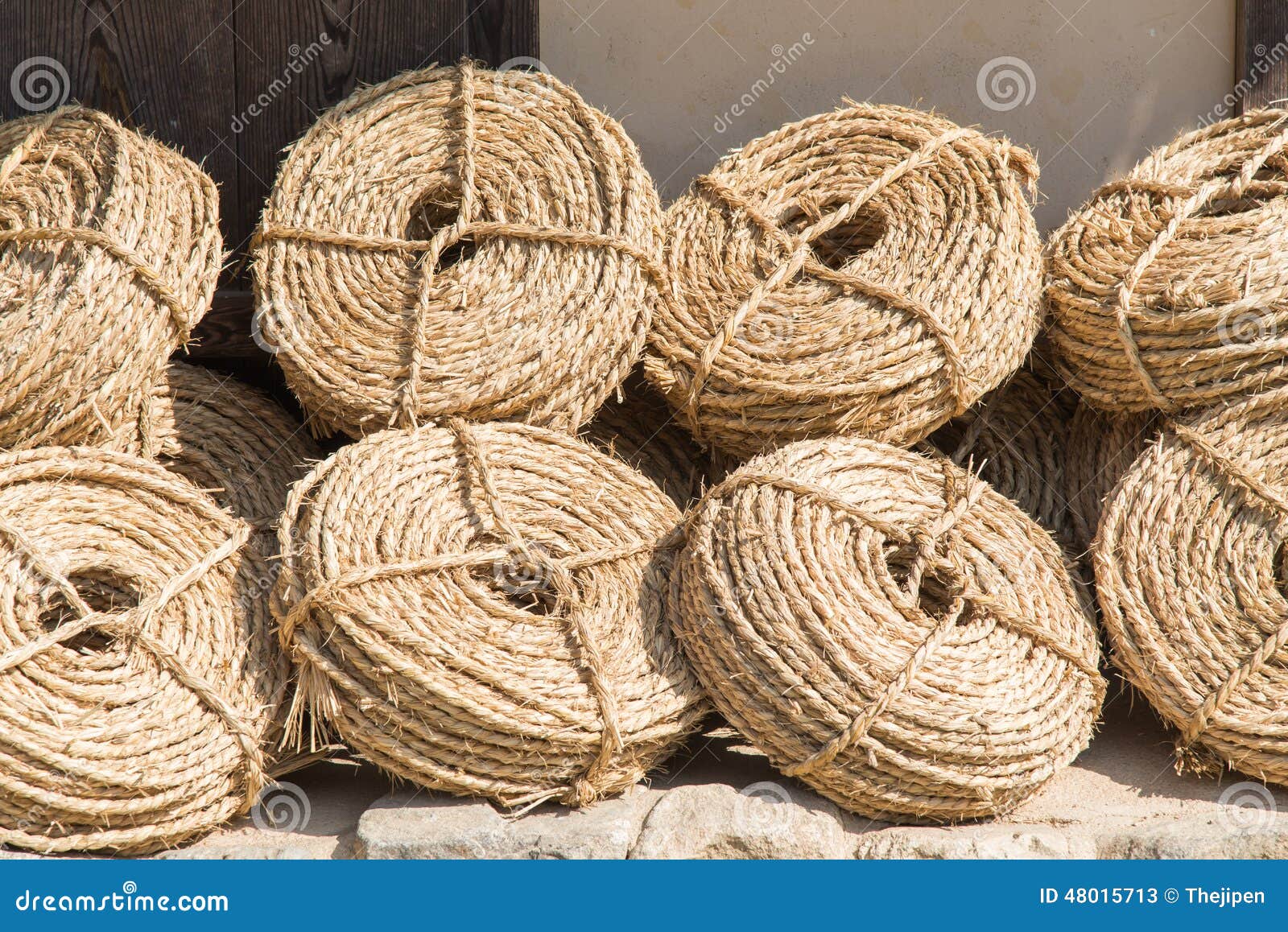 Bunches of straw rope stock image. Image of korea, skein - 48015713