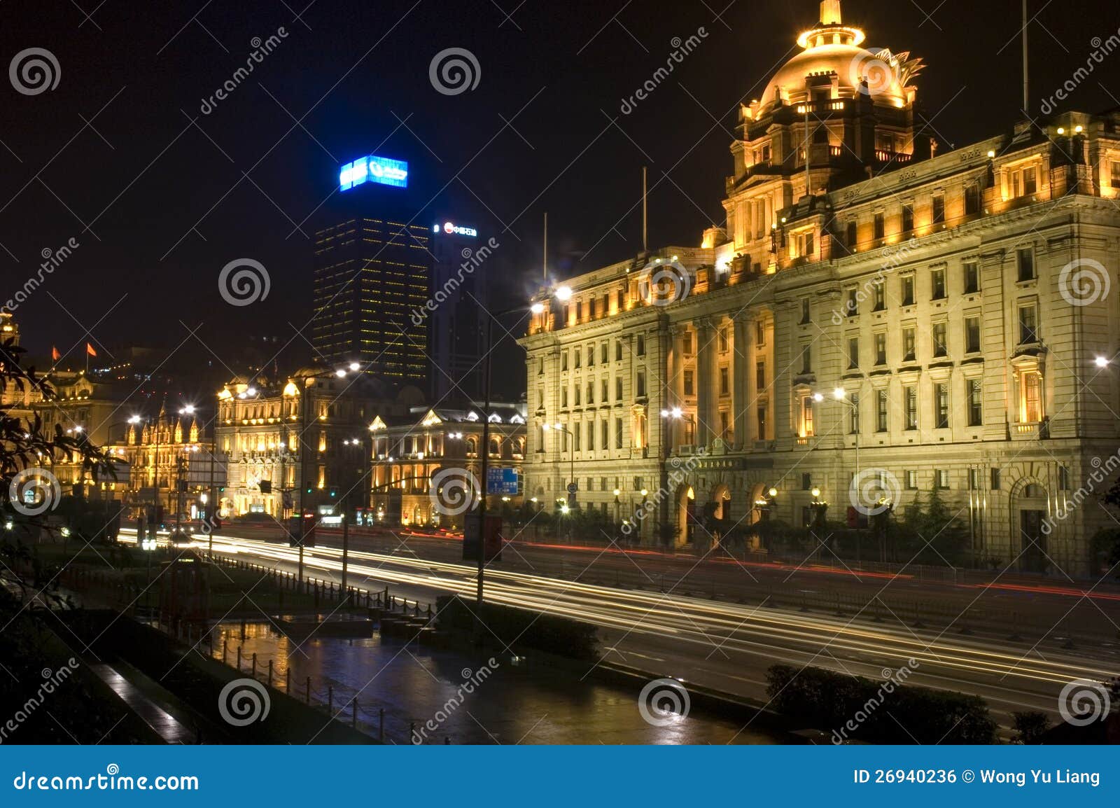 The bund stock photo. Image of light, traffic, road, asia - 26940236