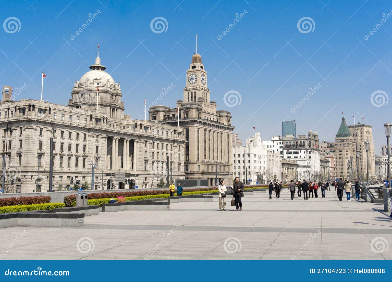 Shanghai The Bund With Most Iconic Buildings Stock Photography ...