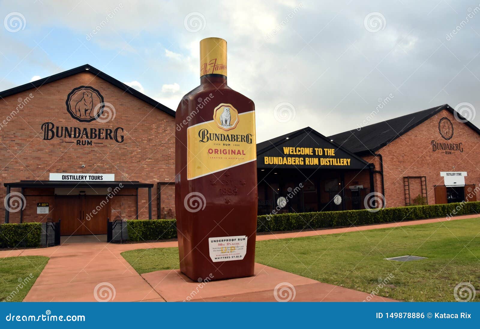 Big Bundy Bottle in Front of the Bundaberg Rum Distillery Editorial ... Big Bundy Bottle in Front of the Bundaberg Rum Distillery Editorial ...