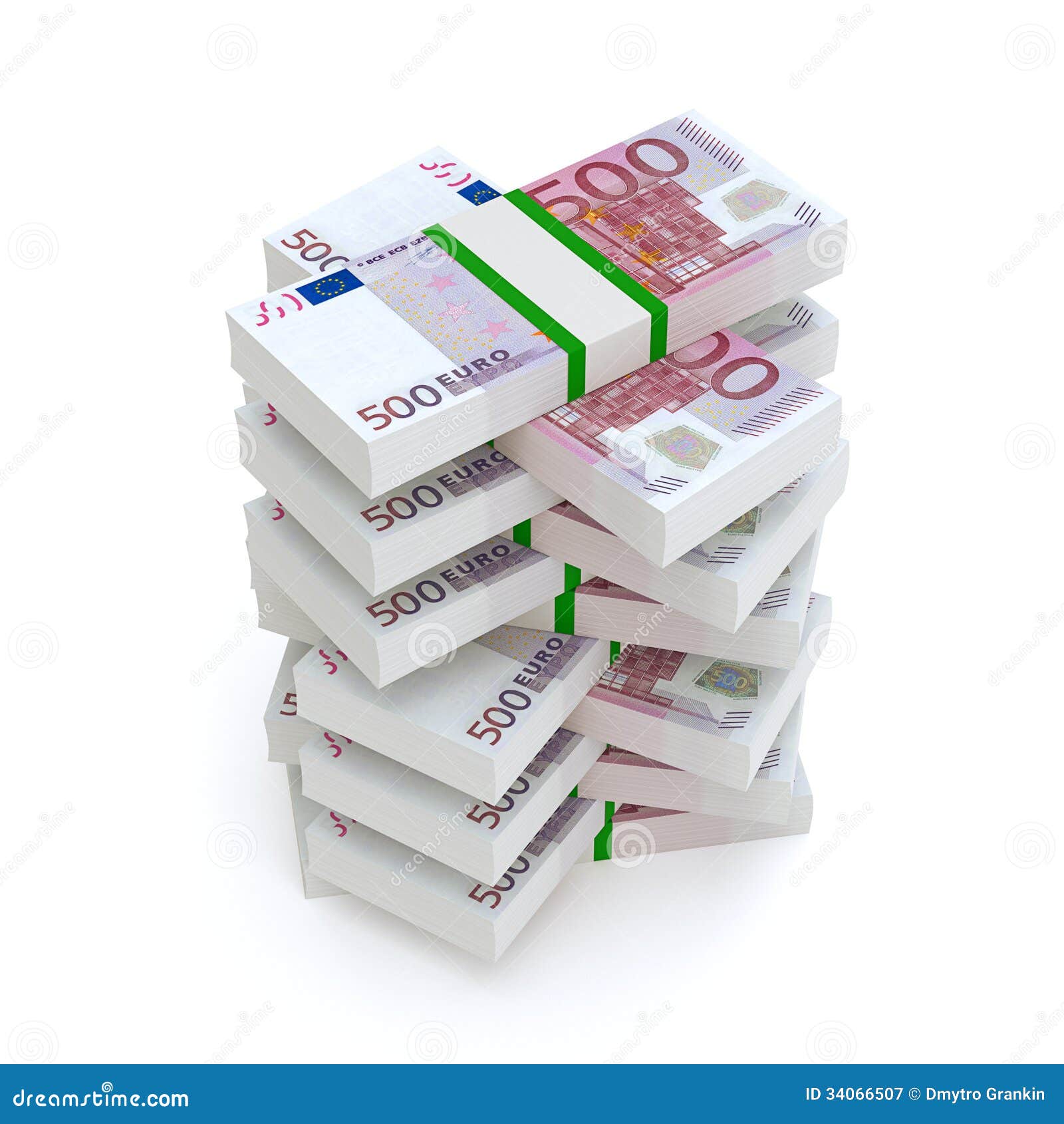 Bundels Van Euro Geld (Financieel Beeld) Stock Illustratie ...