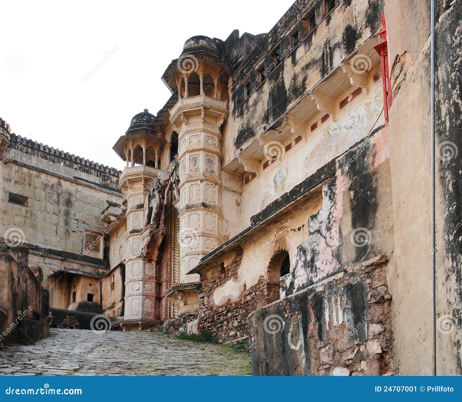 Bundi Palace stock image. Image of balustrade, architecture - 24707001