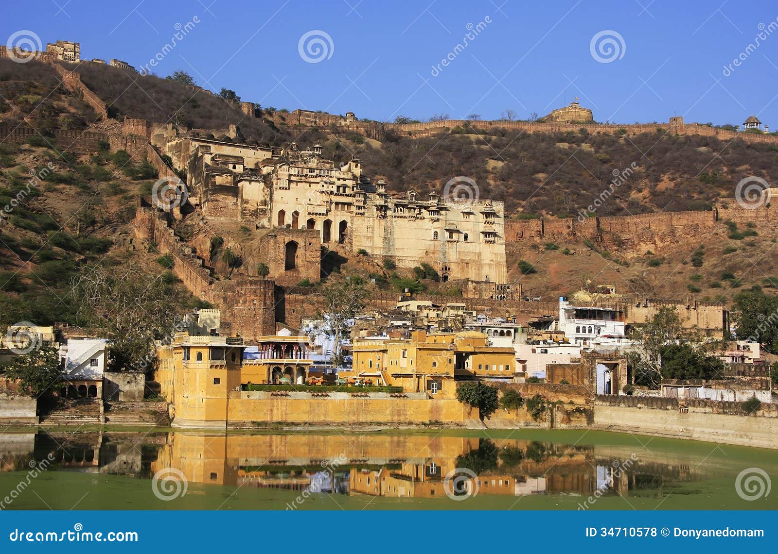 Bundi Palace, India stock photo. Image of building, sandstone - 34710578