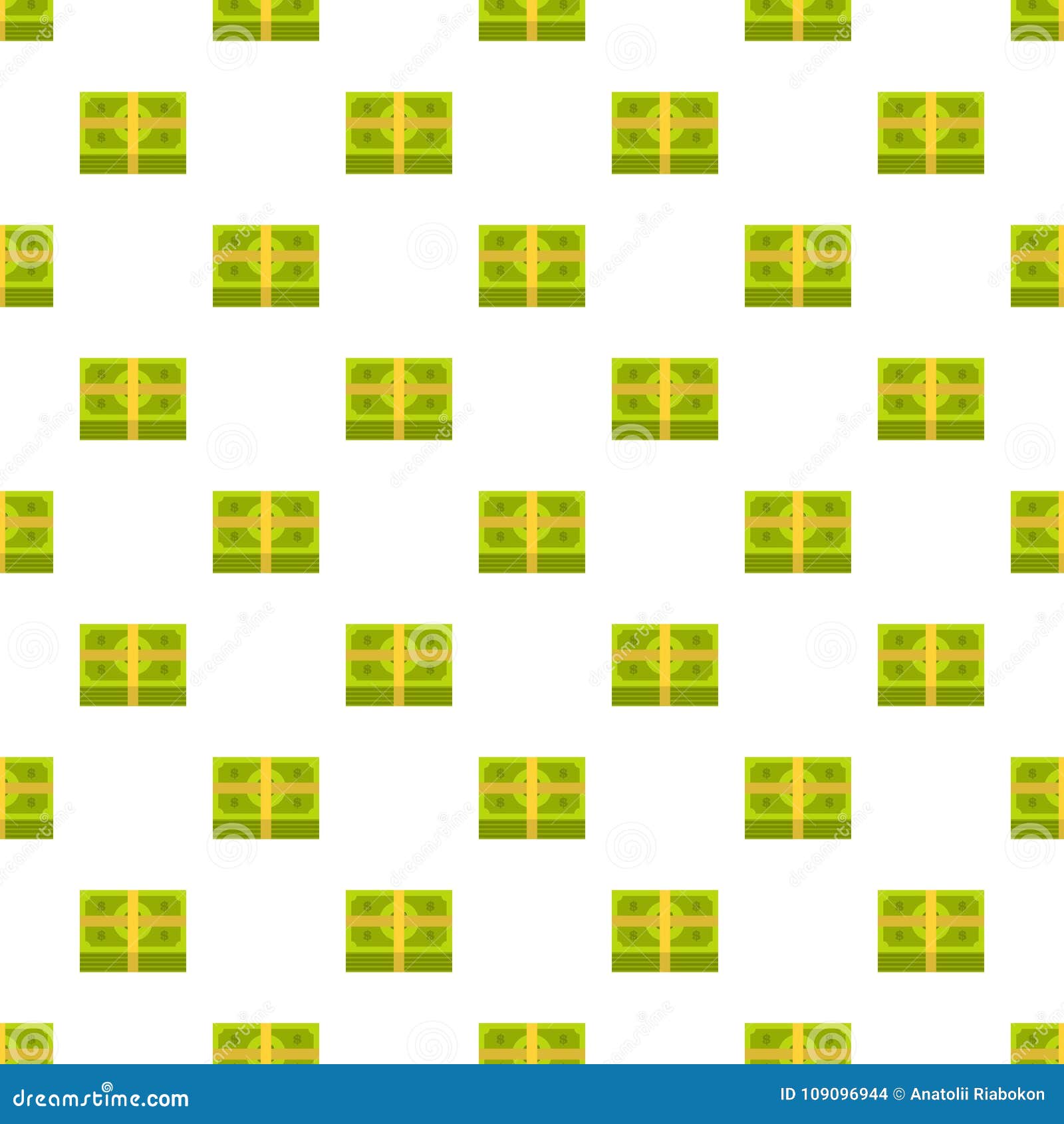 Bundle Banknote Pattern Seamless Stock Vector - Illustration of ...