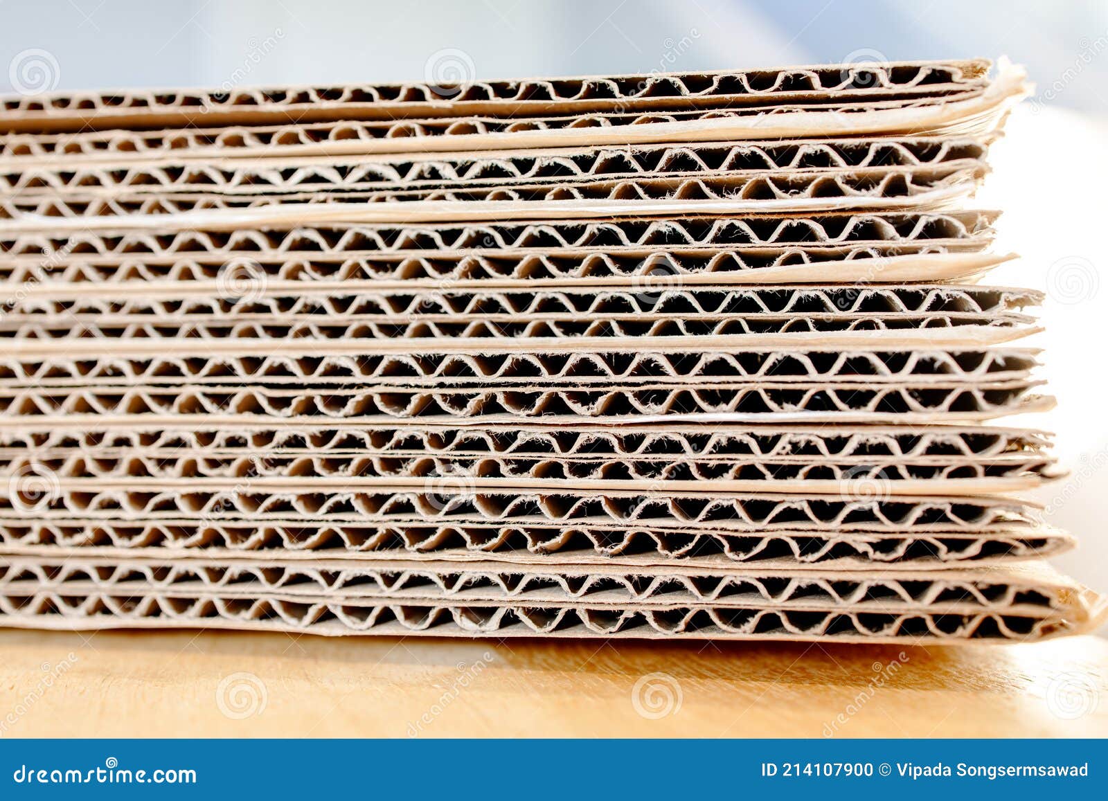 Bundle of Brown Paperboard Packaging Stack Stock Photo - Image of pack ...