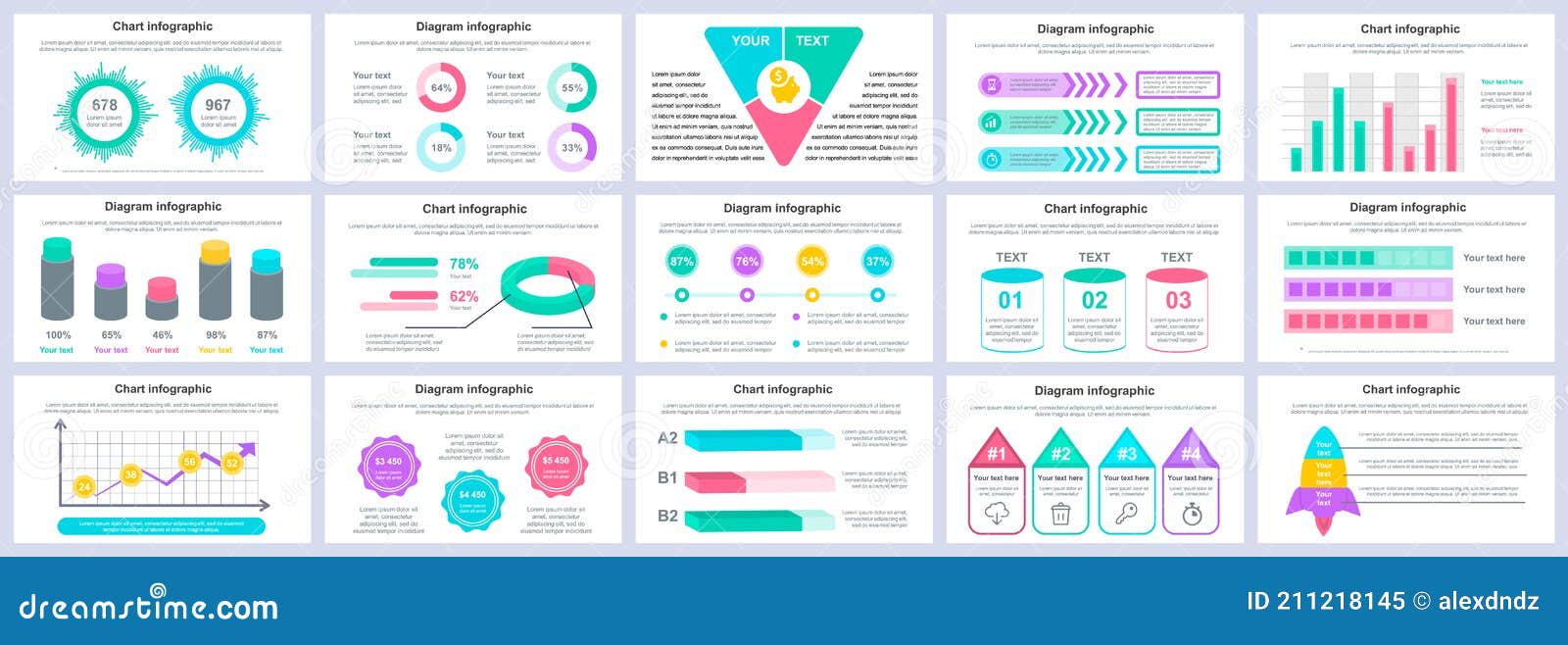 Bundle Business and Finance Infographics Presentation Slides Template ...