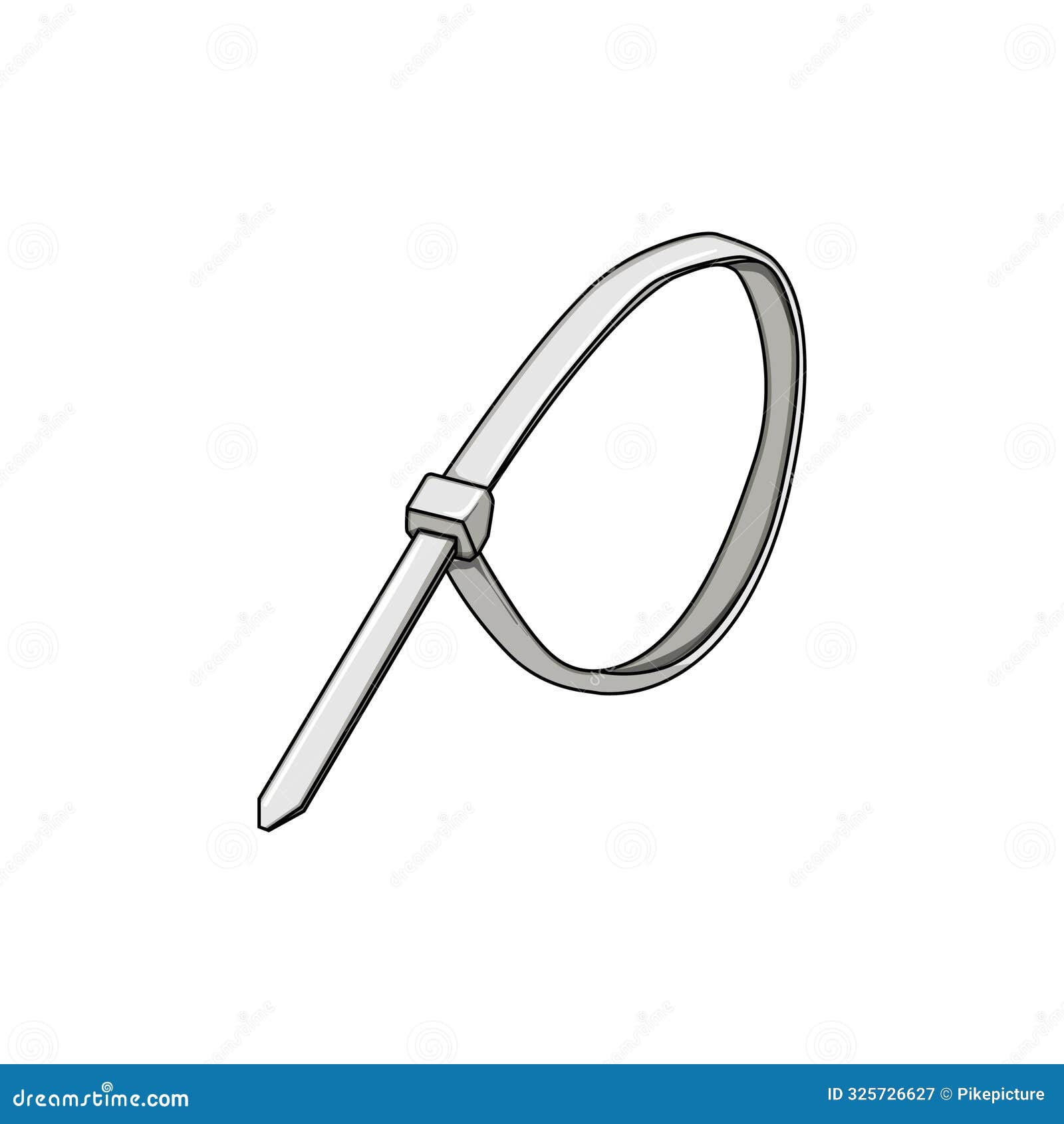 Bundle Cable Ties Cartoon Vector Illustration Stock Illustration ...