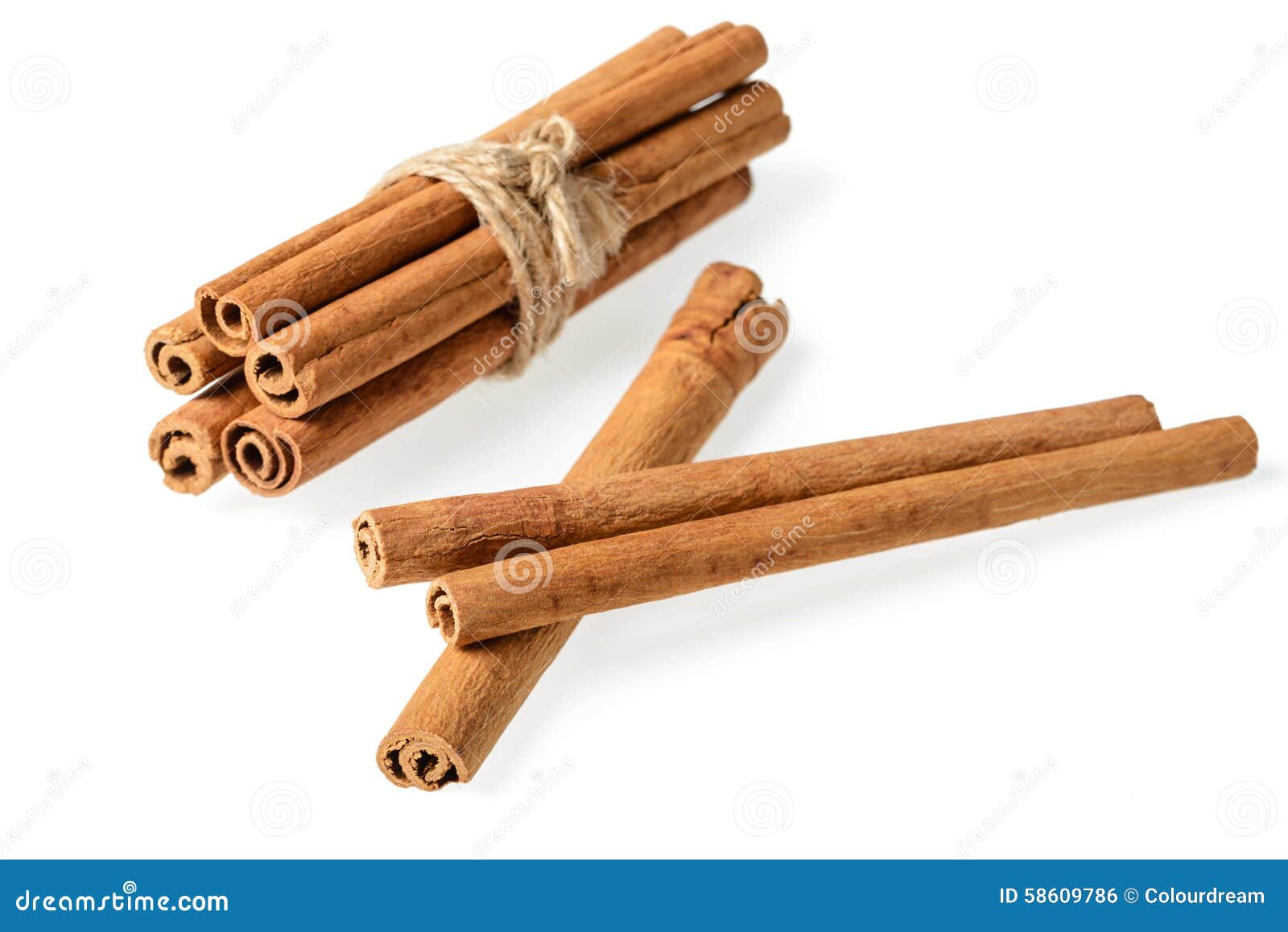 Bundle of Cinnamon Sticks on White Stock Photo - Image of pile, organic ...