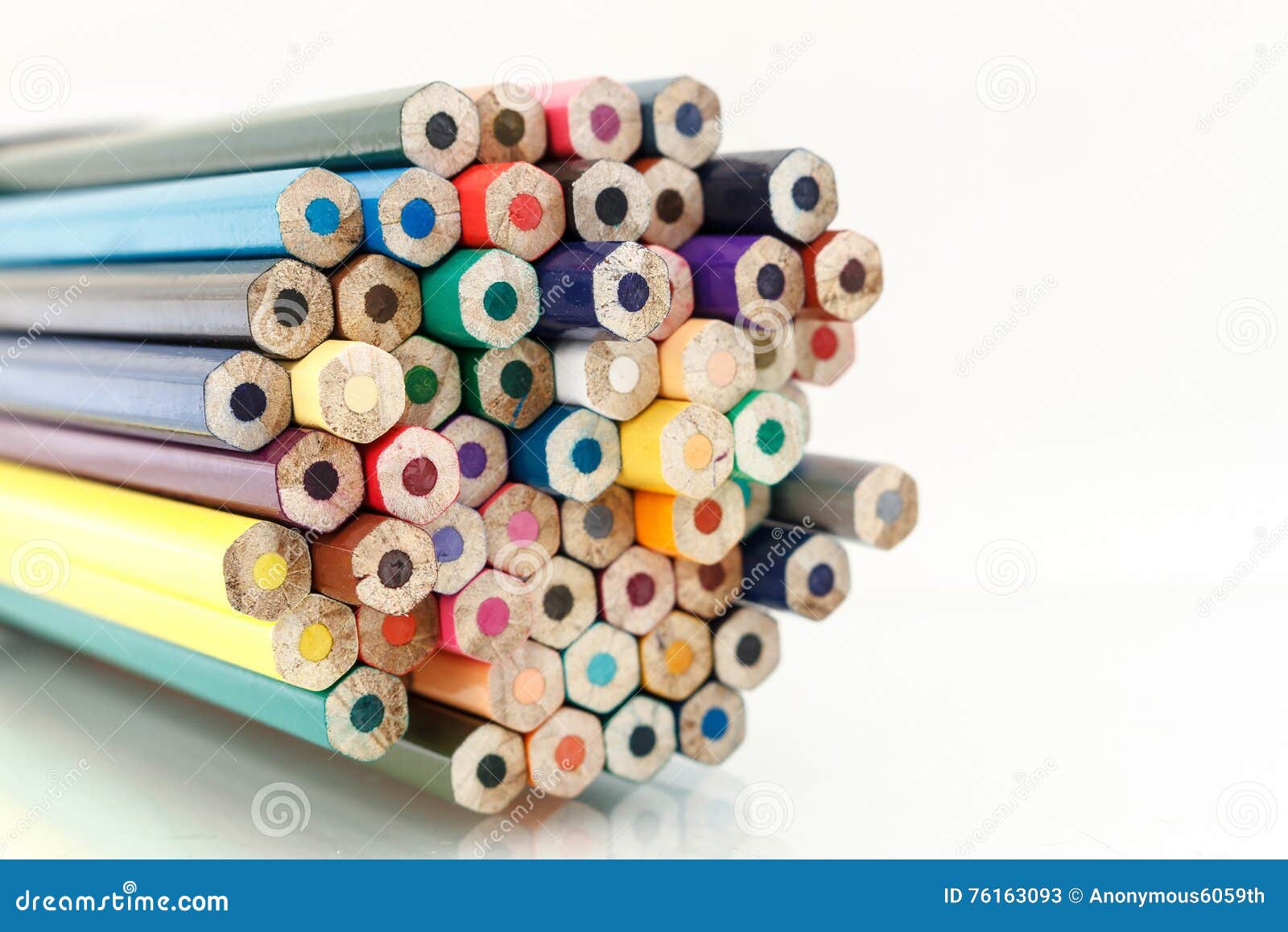 Bundle of colored pencils stock image. Image of abstract - 76163093