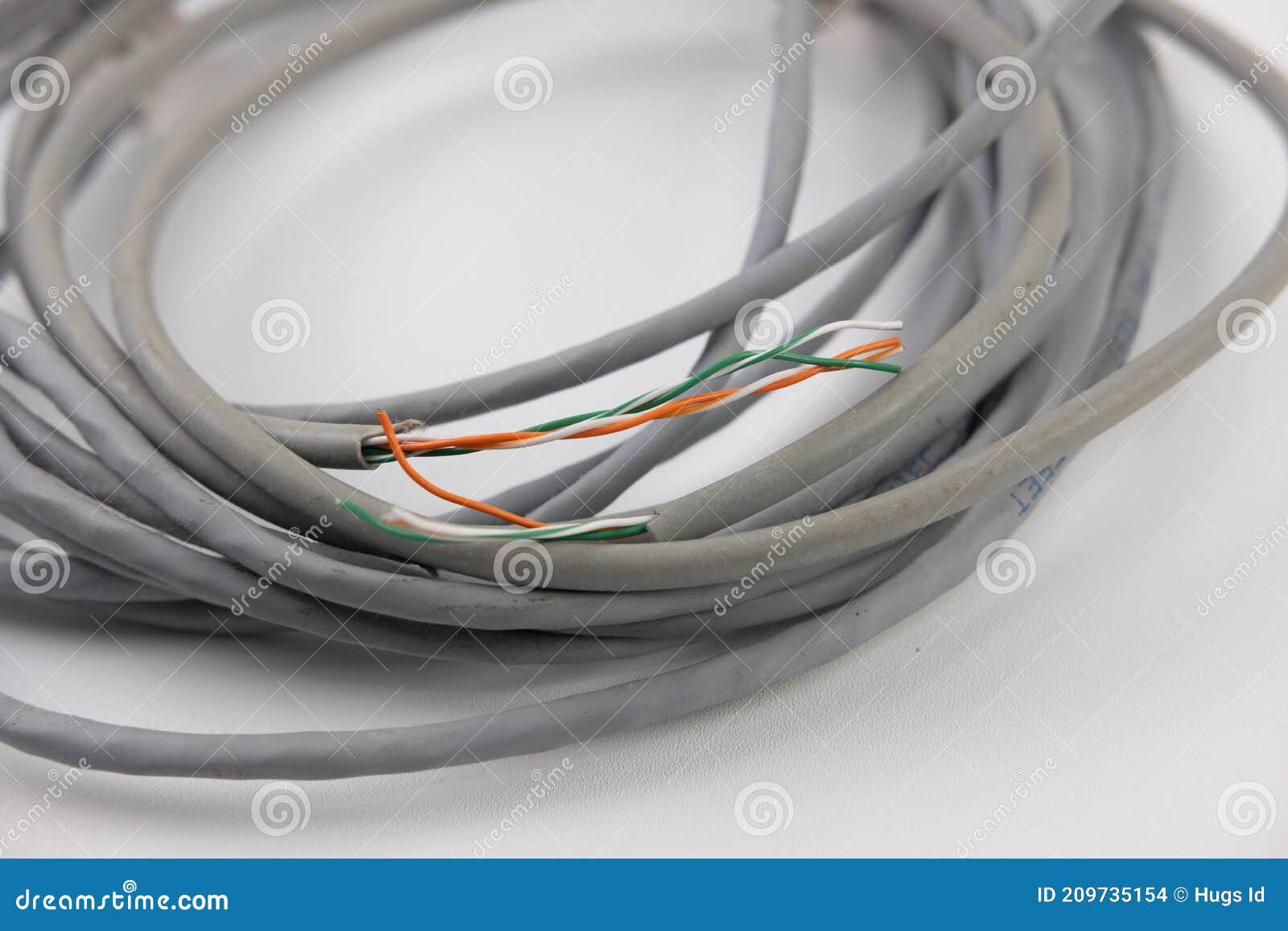 Bundle of Colored Single Core Wires, Copy Space, Close-up, Horizontal ...