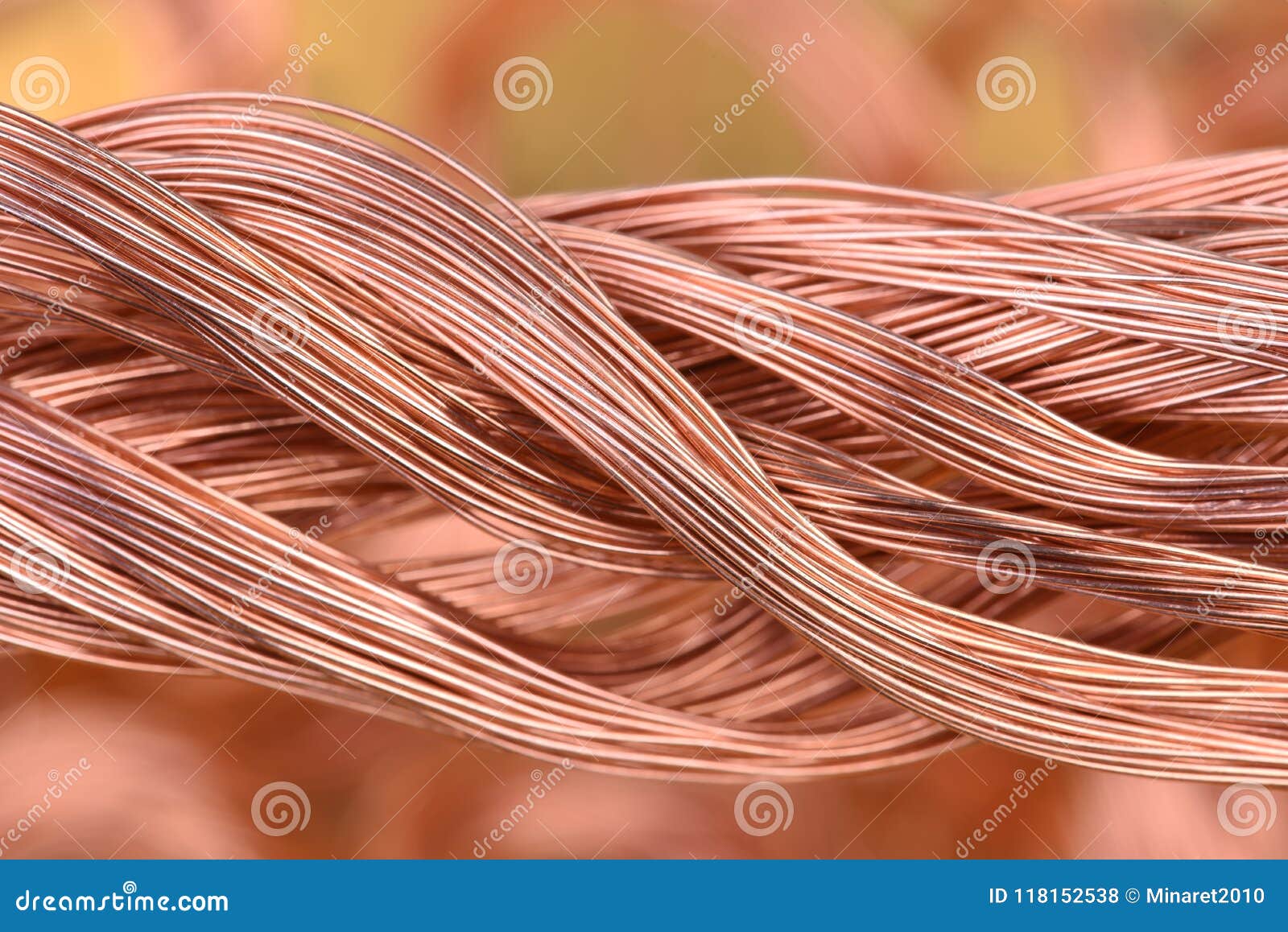 Bundle of copper wire stock photo. Image of line, business - 118152538