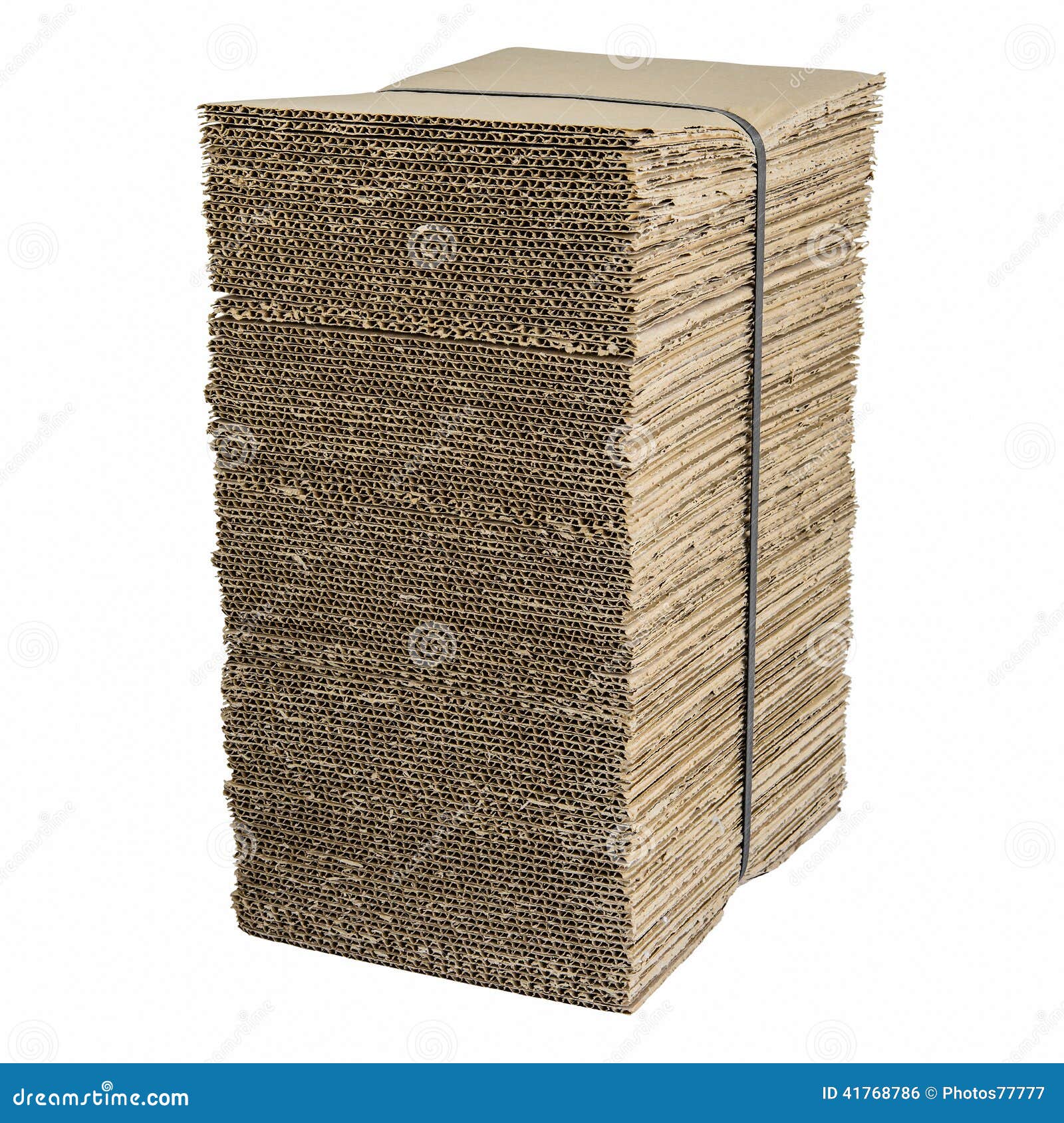 Corrugated Stacked Cardboard For The Background Stock Photography ...