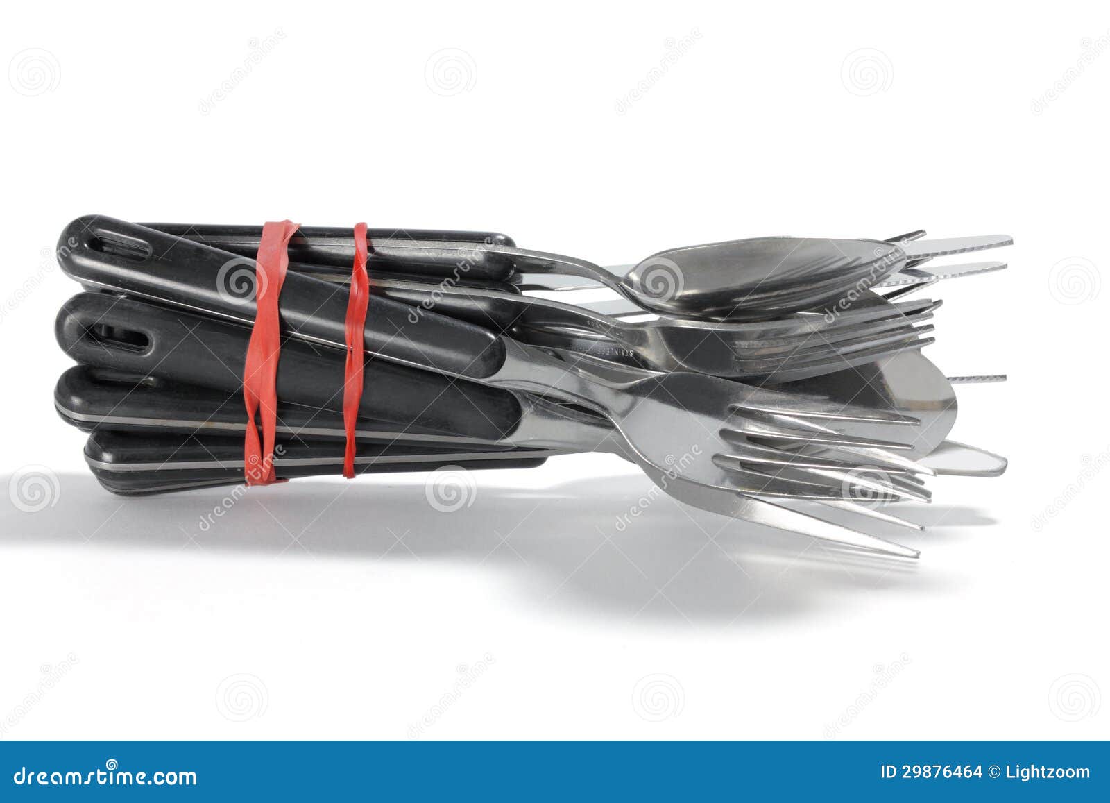 Bundle of Cutlery stock photo. Image of forks, tied, string - 29876464