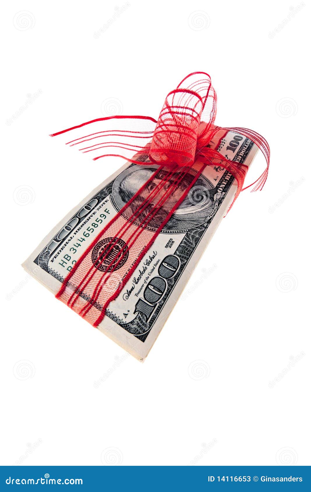 A bundle of dollar bills stock image. Image of symbolically - 14116653