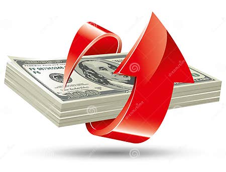 Bundle of dollars stock vector. Illustration of bundled - 17967177