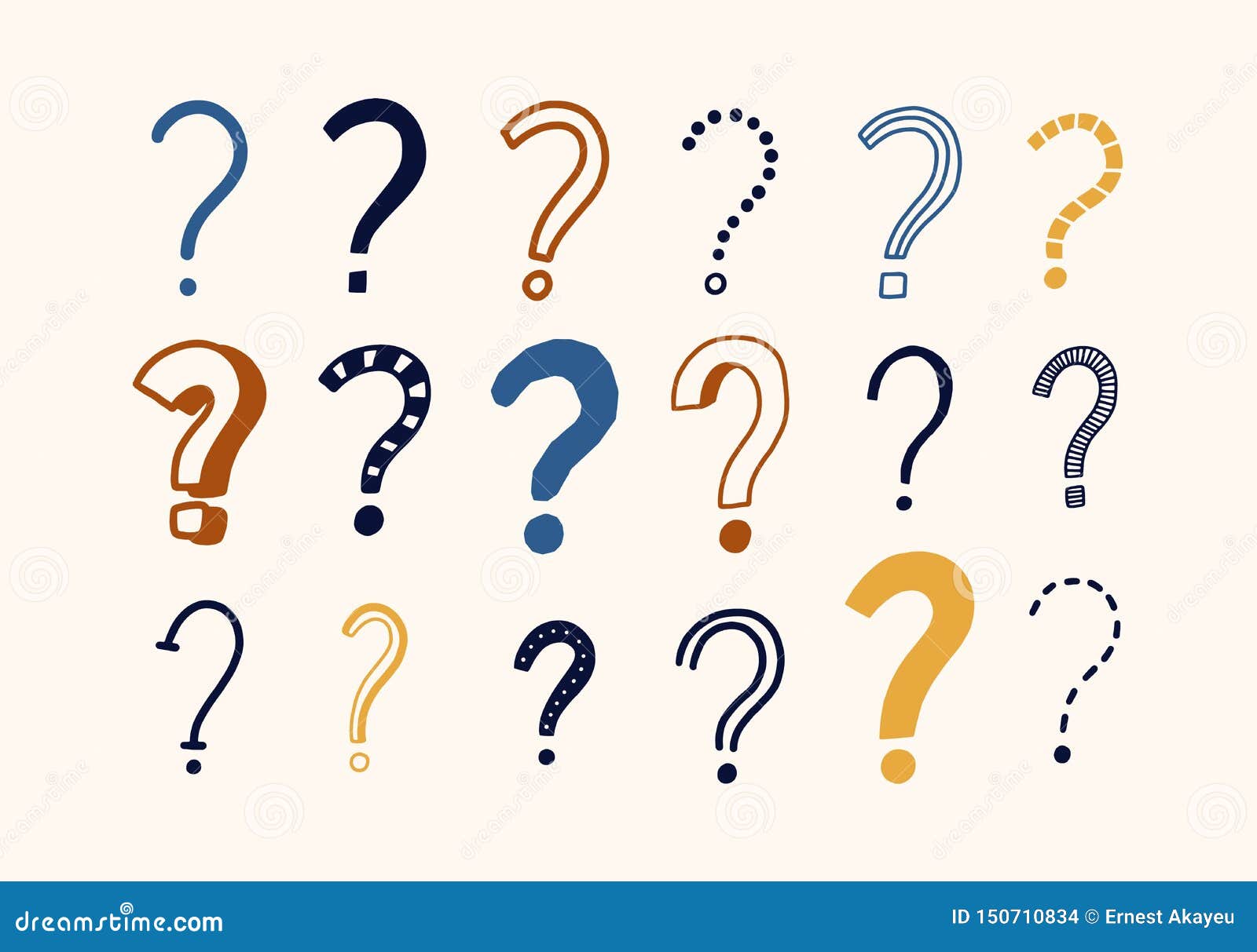 Doodle Interrogation Marks Vector Seamless Background. Endless Pattern ... Doodle Interrogation Marks Vector Seamless Background. Endless Pattern ...