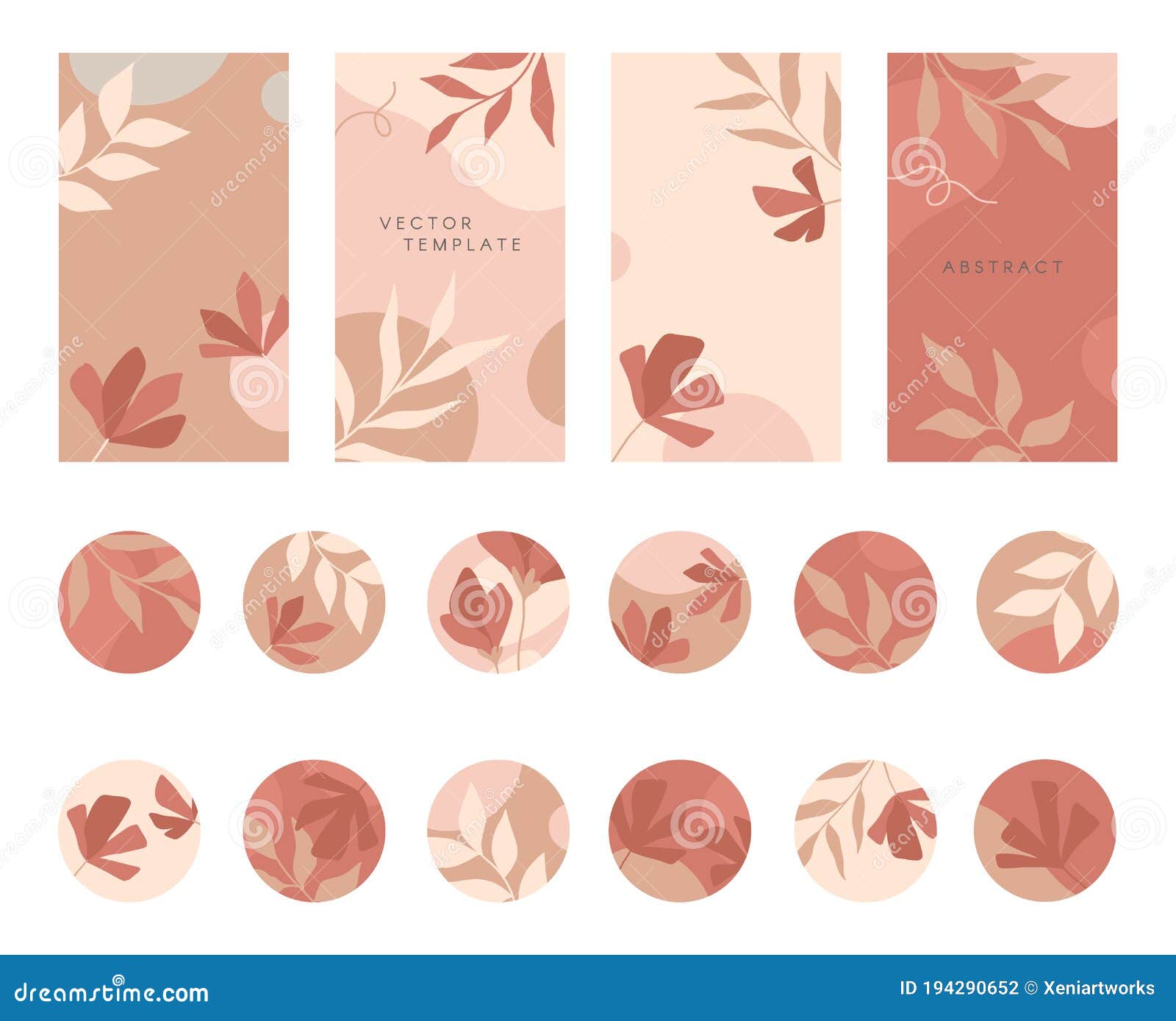 Bundle Of Editable Insta Story Templates And Highlights Covers Vector ...